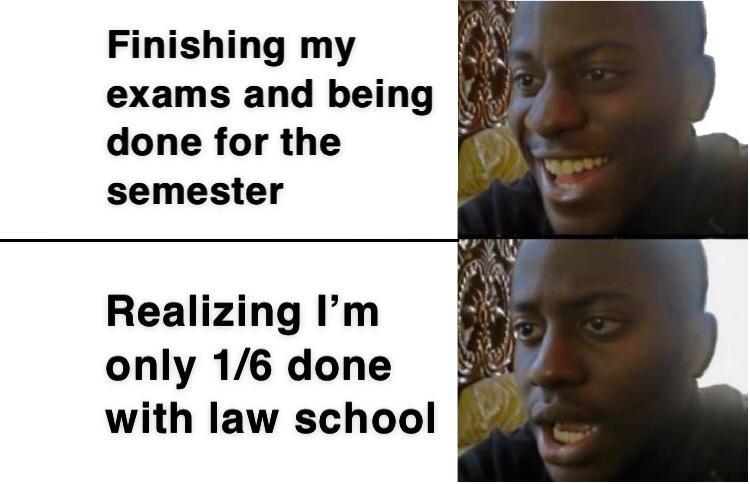 Finished my first semester of 1L | Scrolller