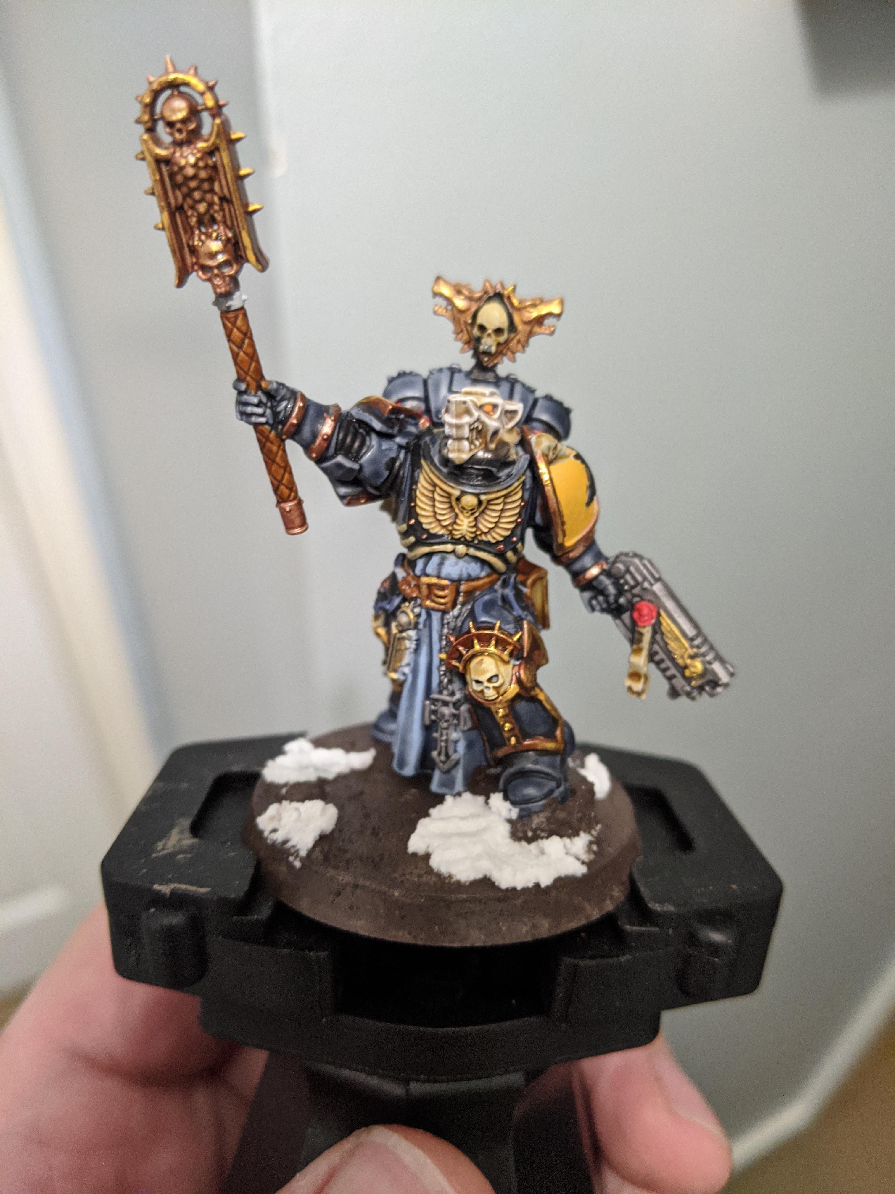 Finished my Primaris Wolf priest mini conversion C&C welcome | Scrolller