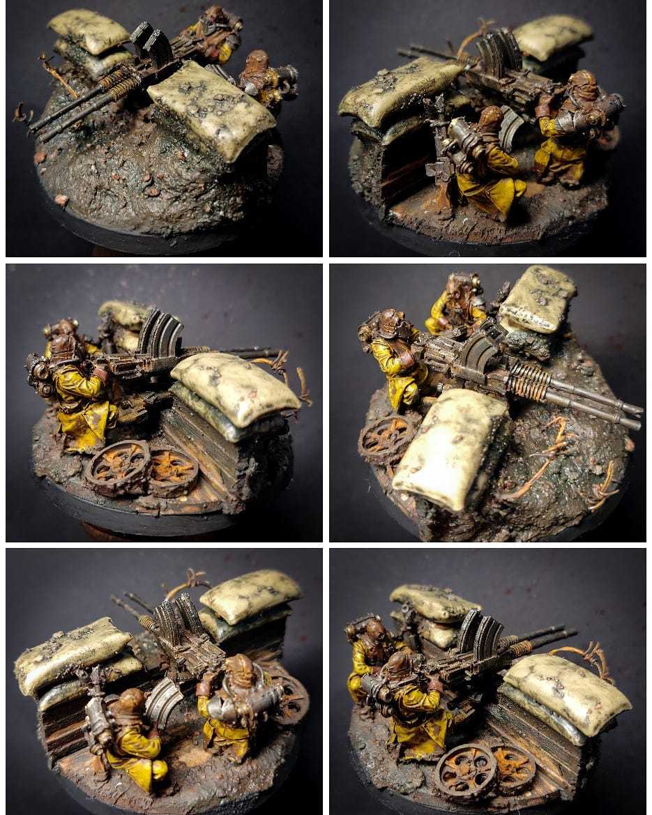 Finished the first heavy weapons team for my traitor guard. | Scrolller