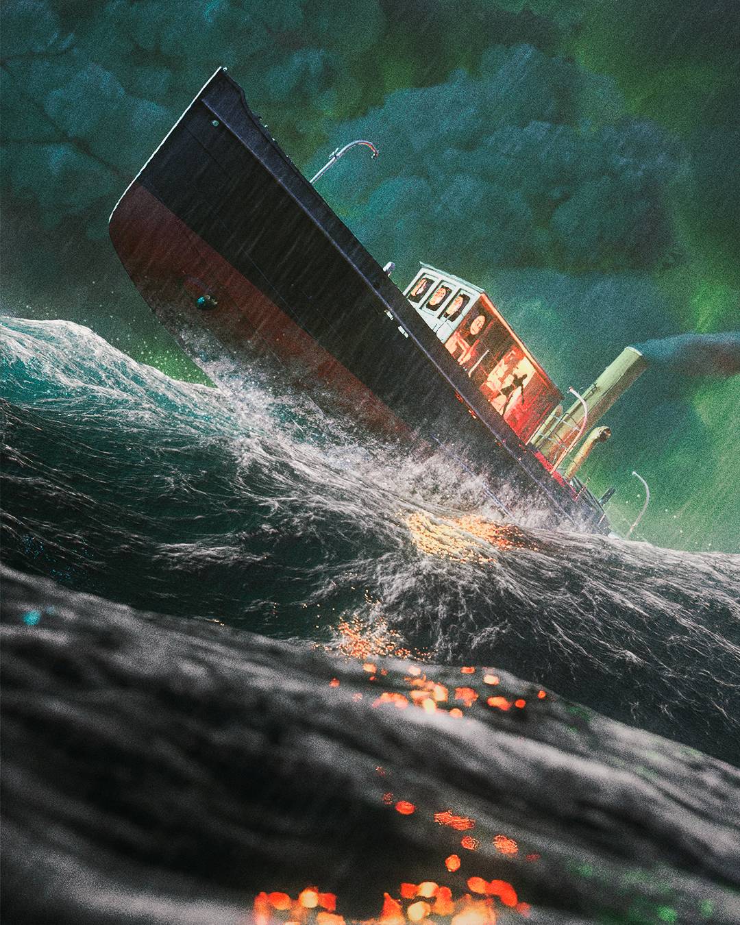 Fire at Sea. | Scrolller