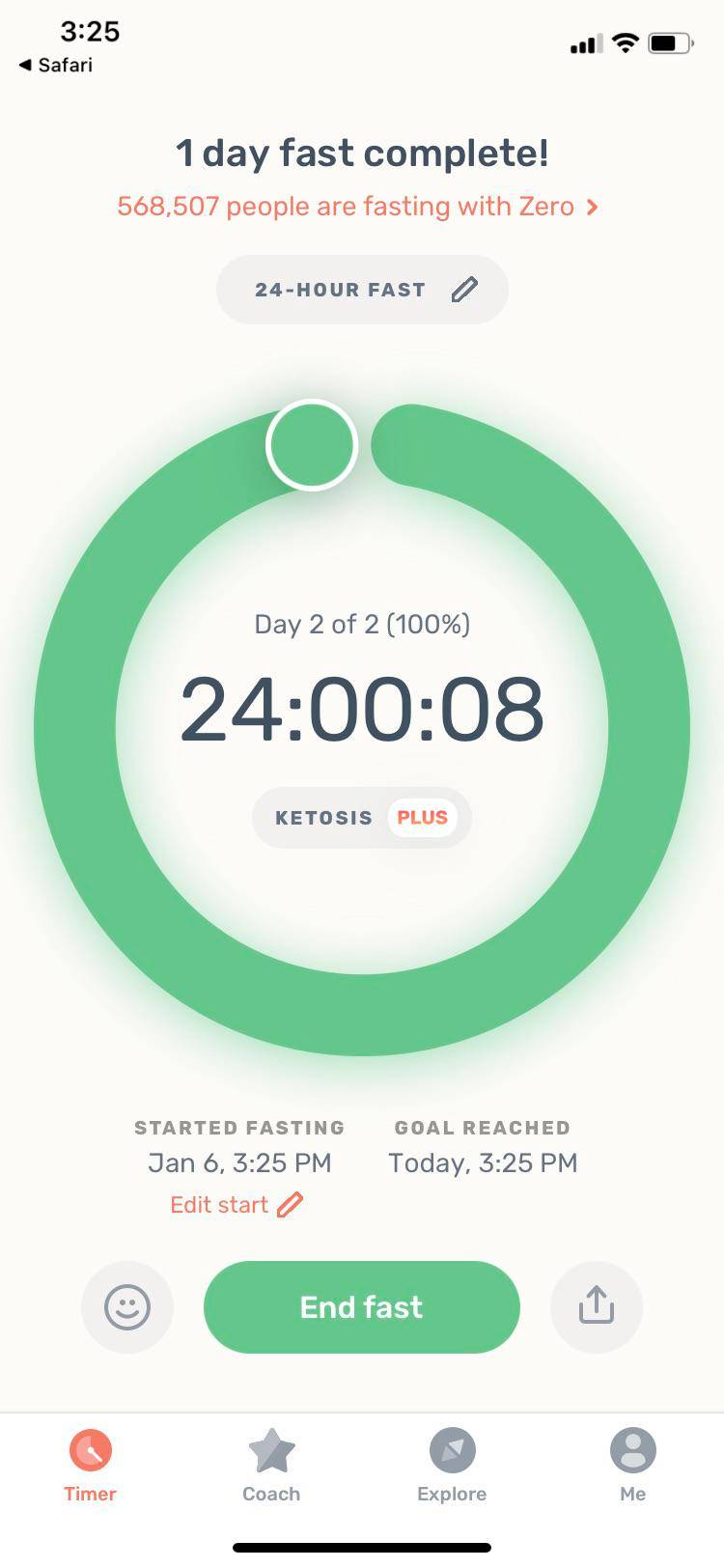 First 24 hour fast! I never thought I’d be able to do it but here I am! | Scrolller