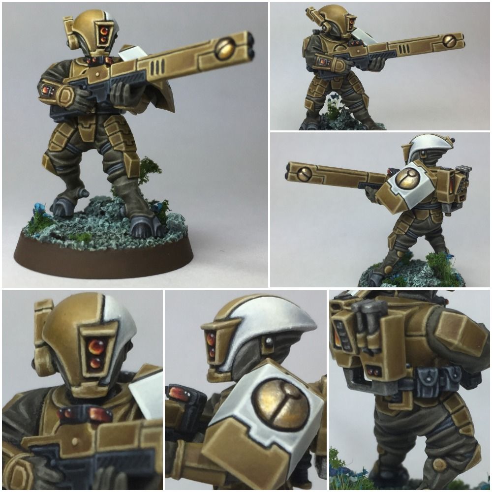 First 40k mini done! Tau Firewarrior. | Scrolller