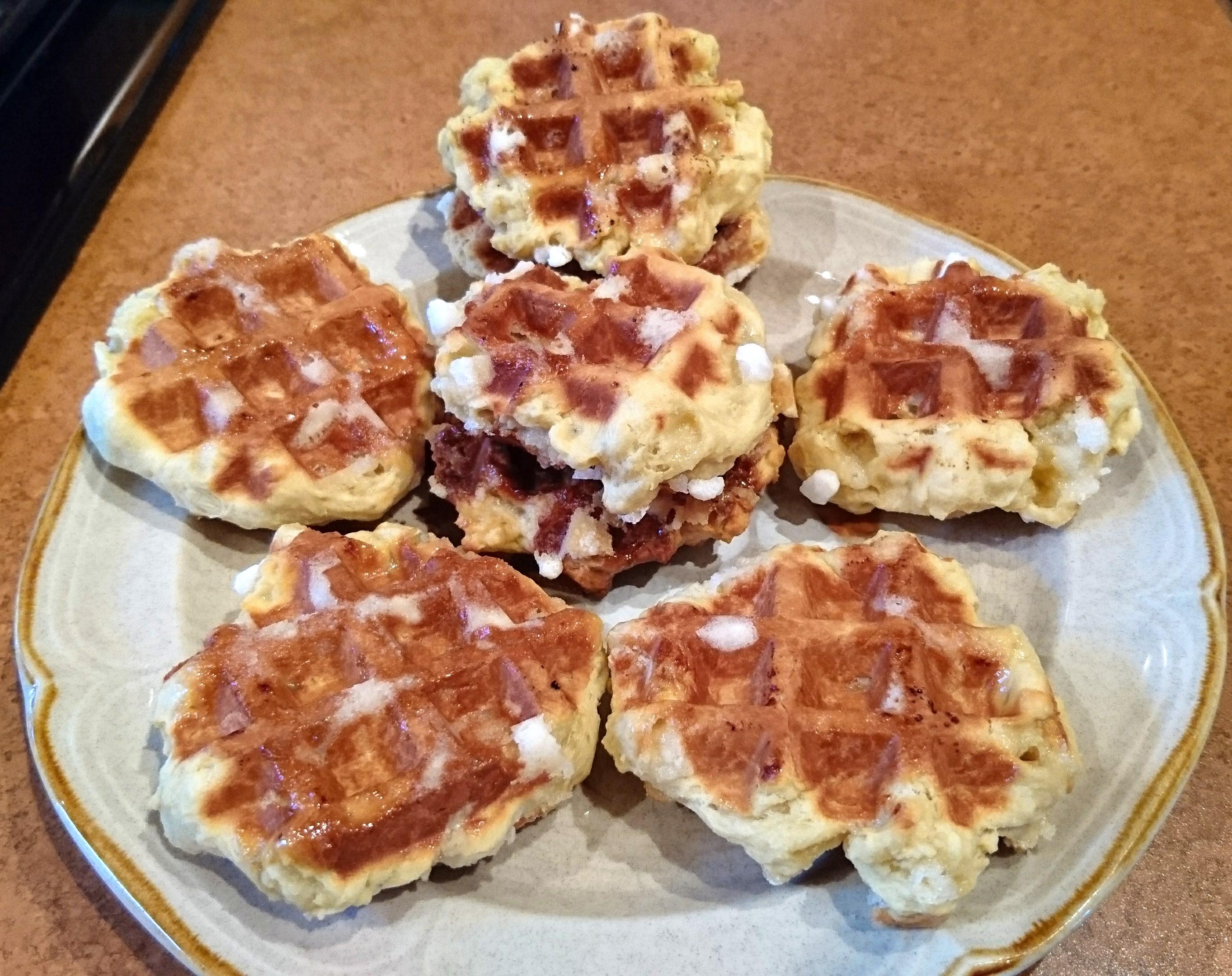 First attempt at Liège Waffles | Scrolller