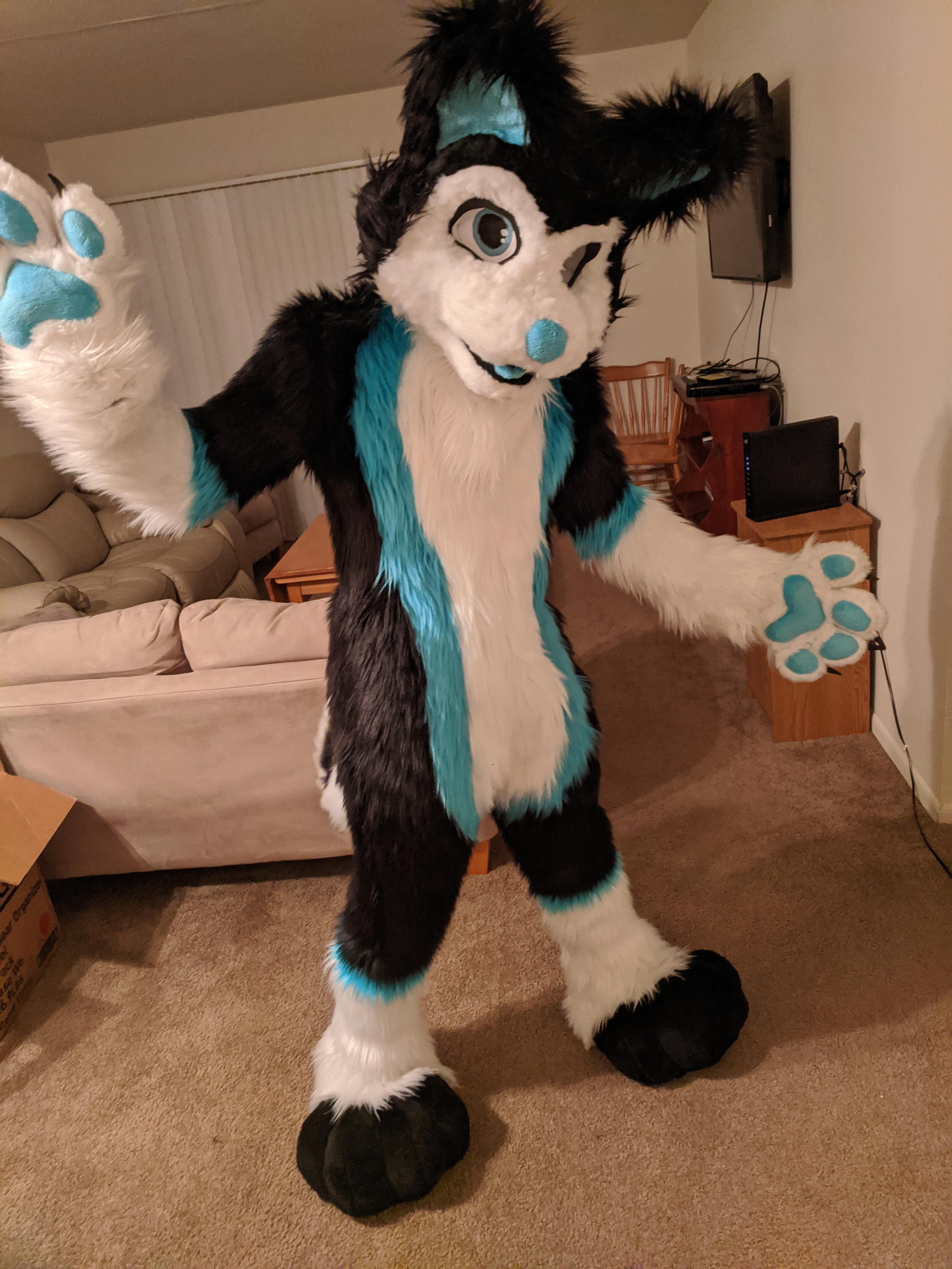 First attempt at my fursuit. I think it came out good :3 | Scrolller