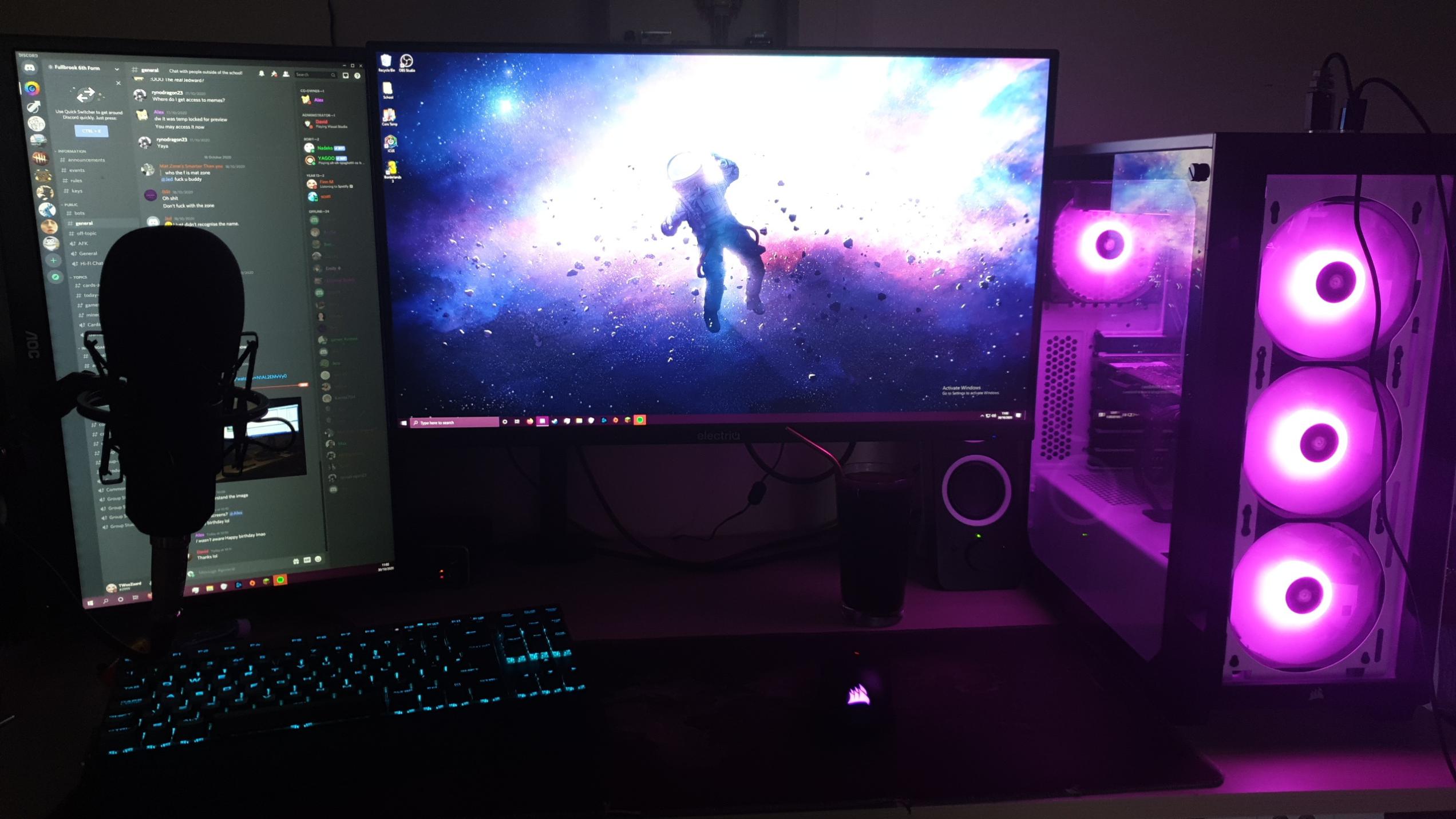 First build and setup finally complete, ryzen 3600, 2070super (will comment full specs if wanted ...