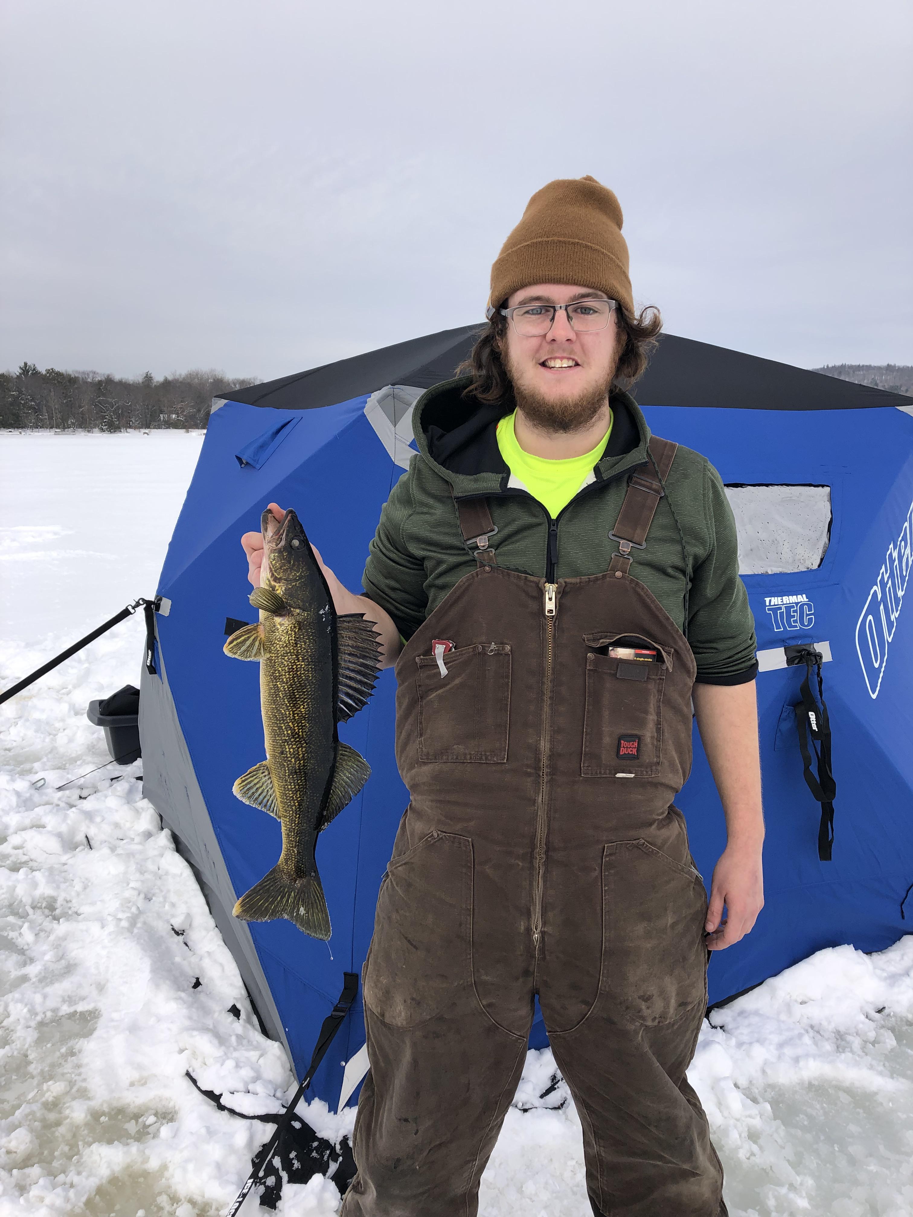 First ever walleye through the ice! | Scrolller