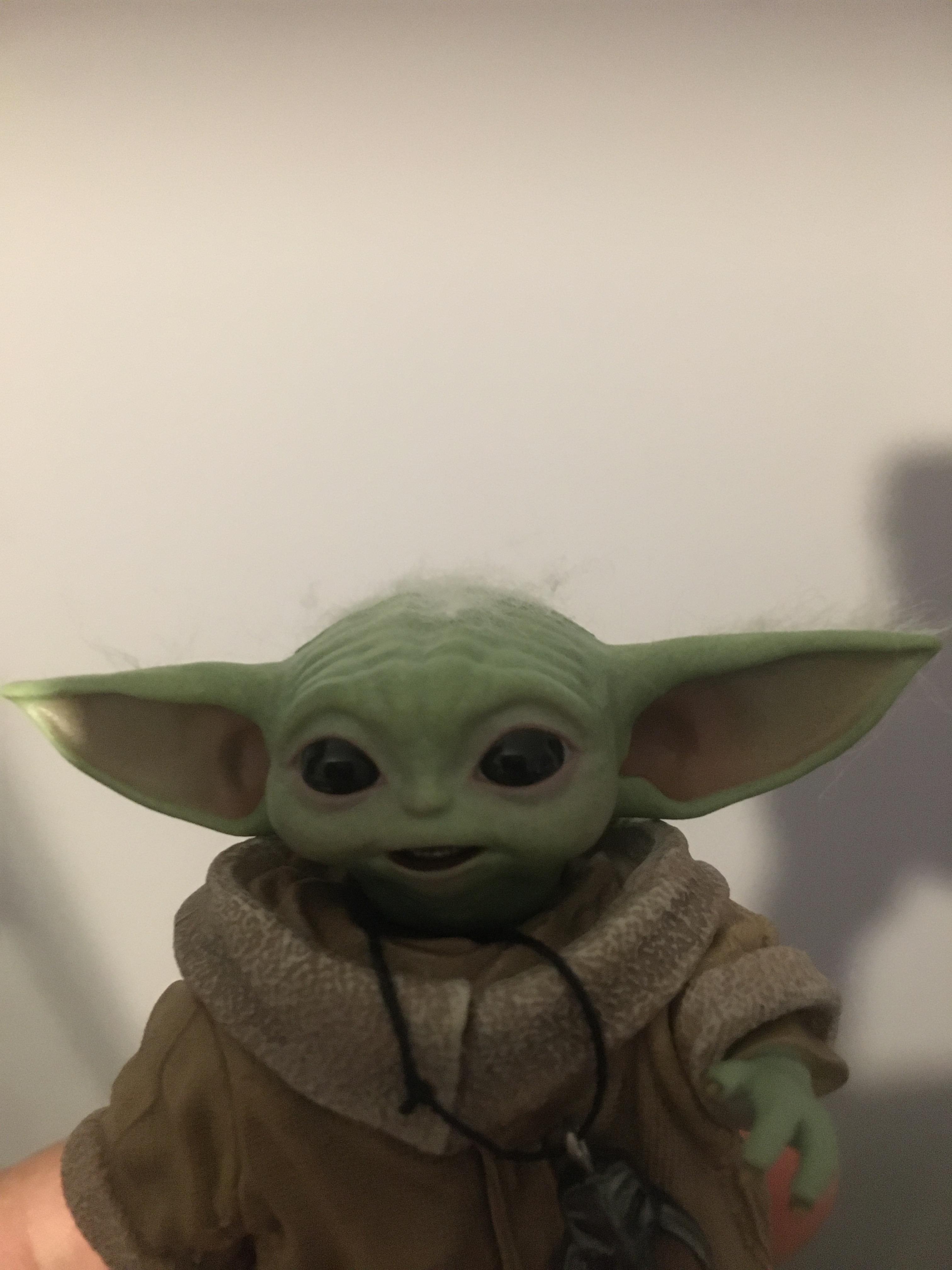 First Experiment applying hair on Grogu | Scrolller