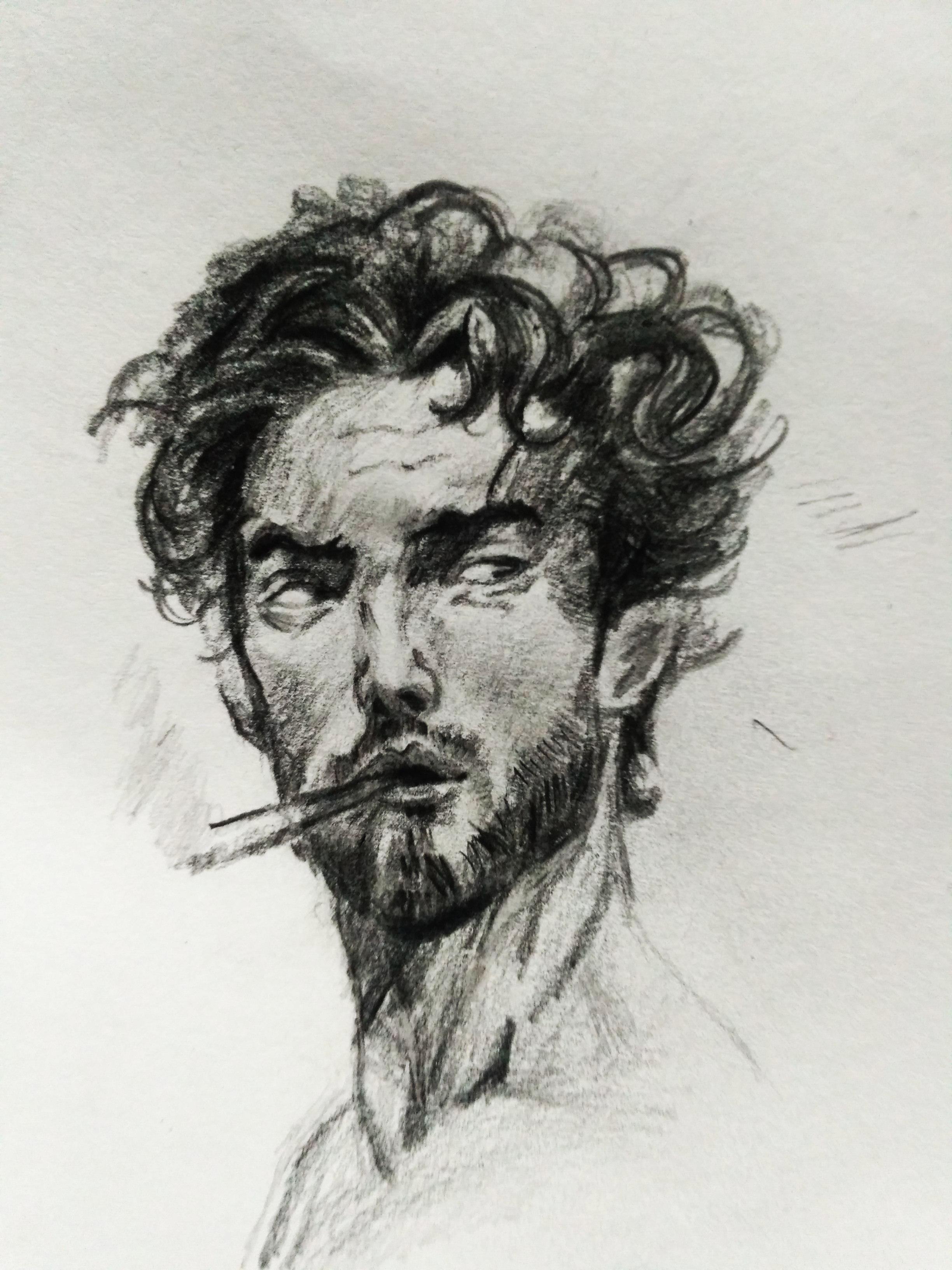 First male sketch | Scrolller