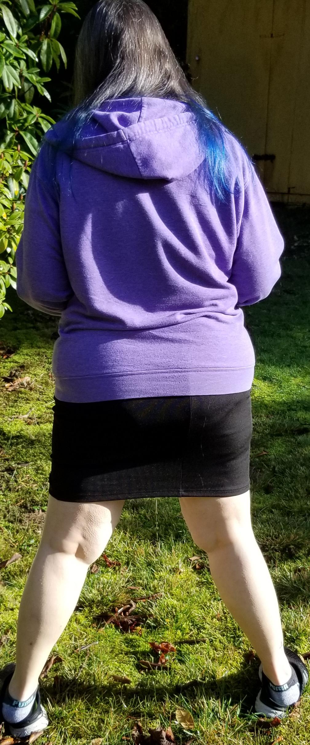 First pic of her peeing outside for me... I love watching her pee. How or What would you want to ...