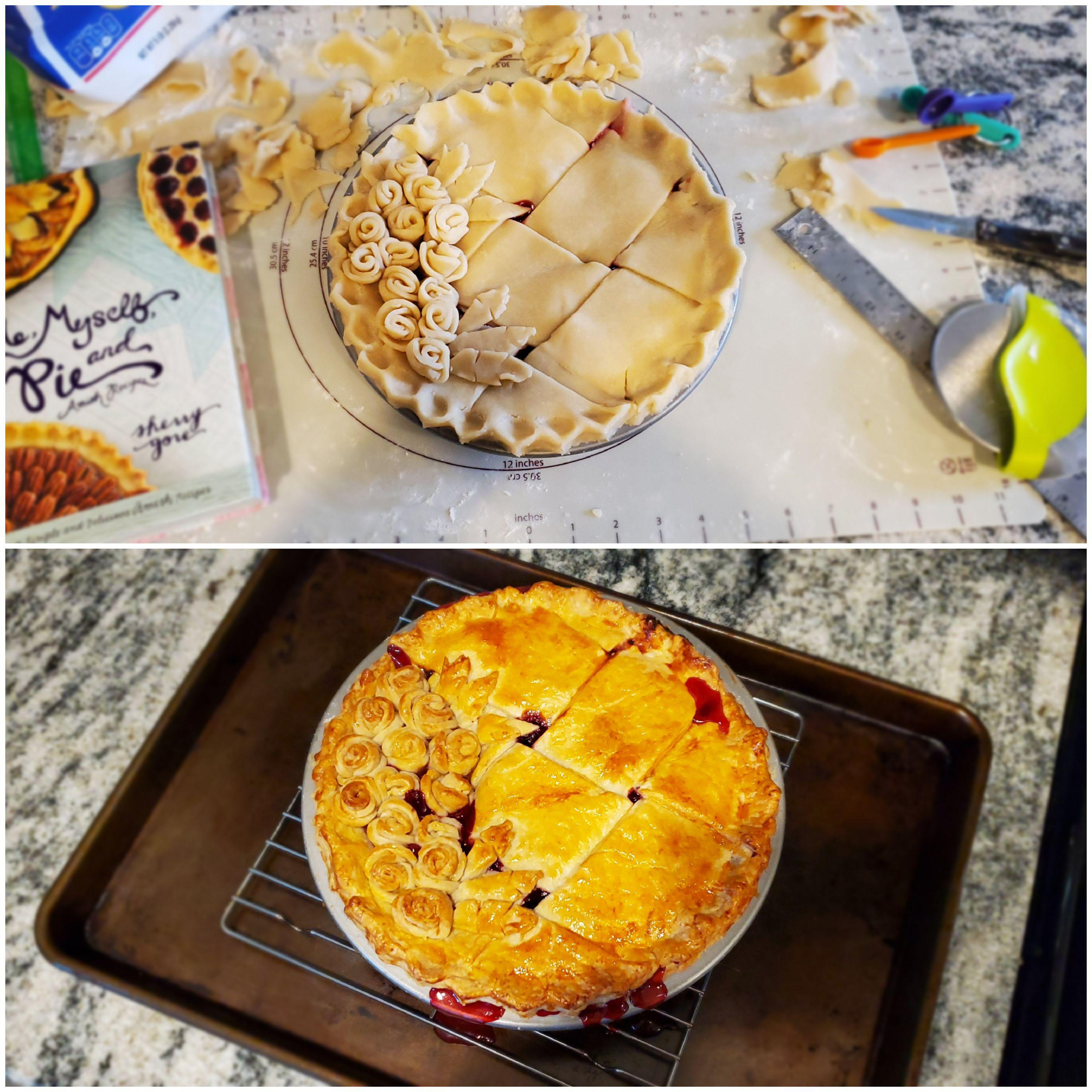 First pie! Cran-Cherry pie. | Scrolller