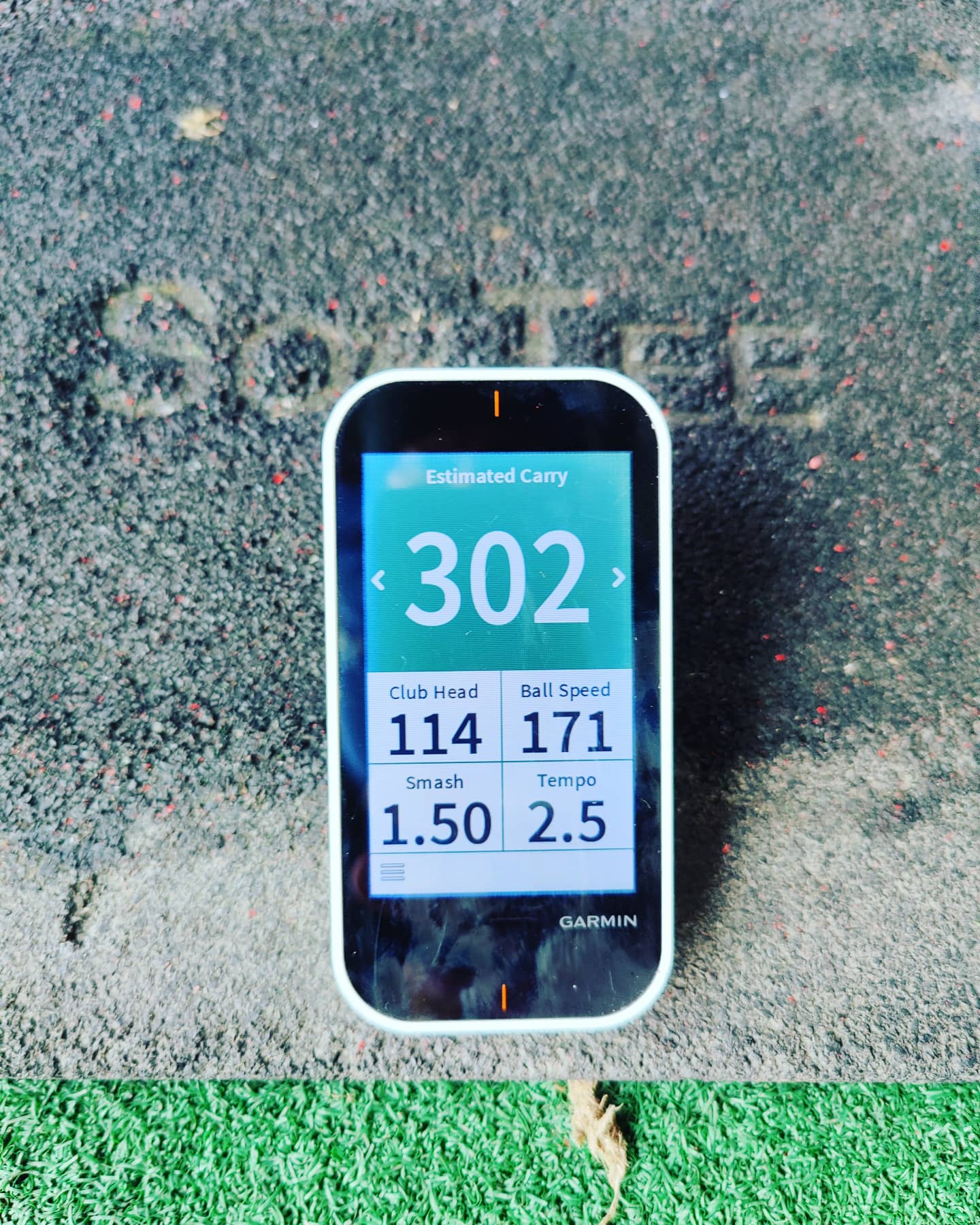 First range session when tracking Swing Speed (CS) and Ball Speed for the entire 100 balls ...