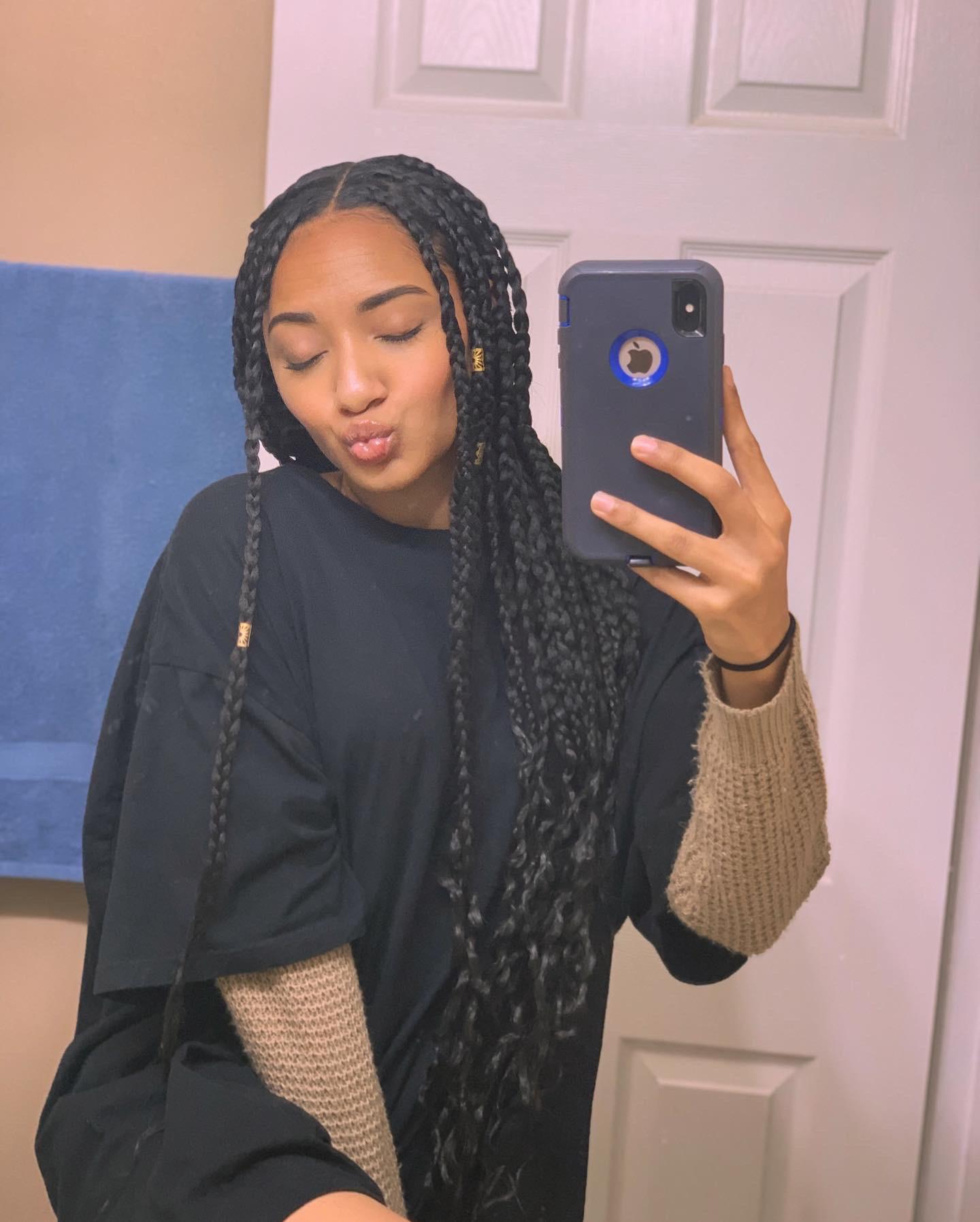 First time doing box braids 🤗🤗 | Scrolller