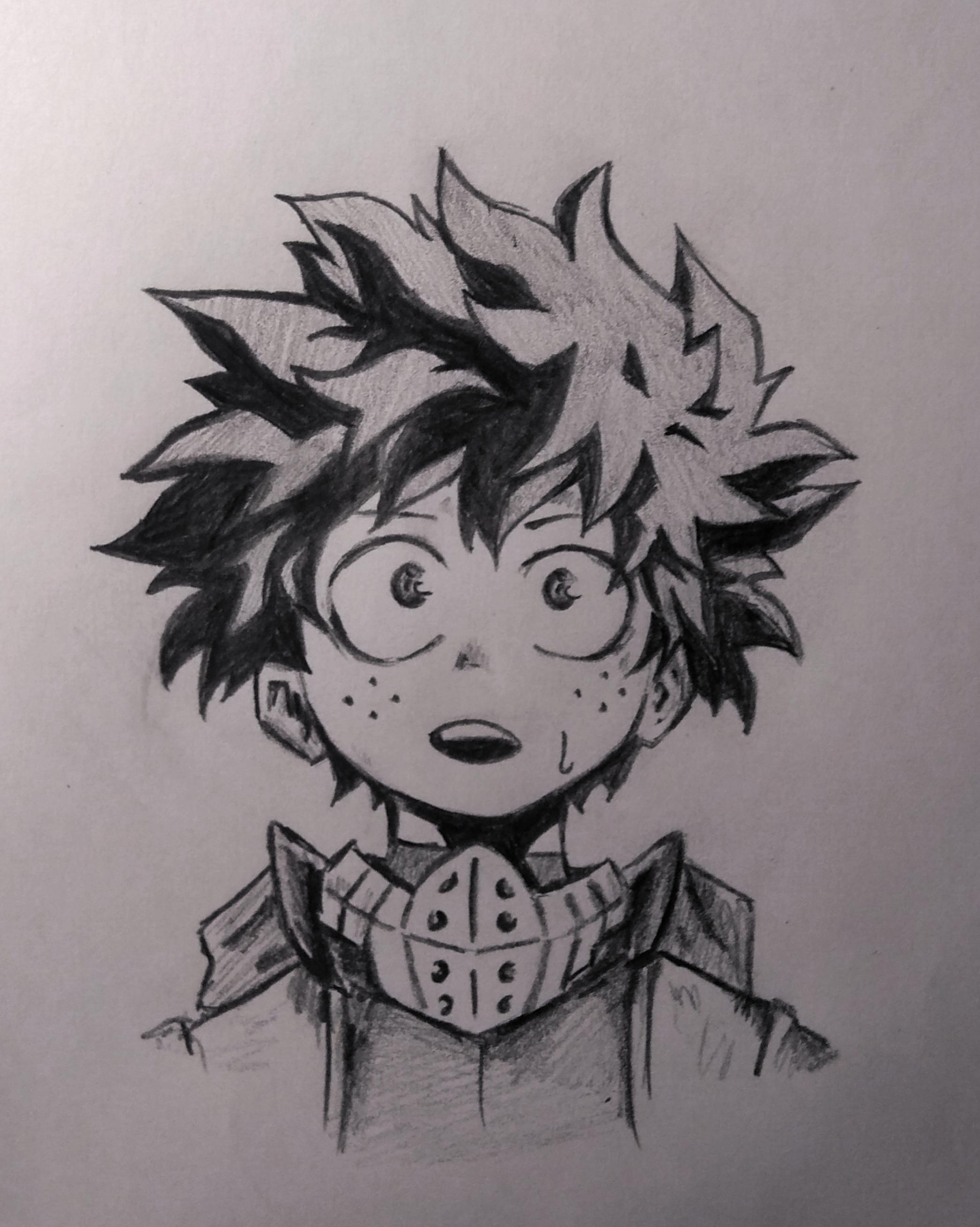 First time drawing Deku | Scrolller