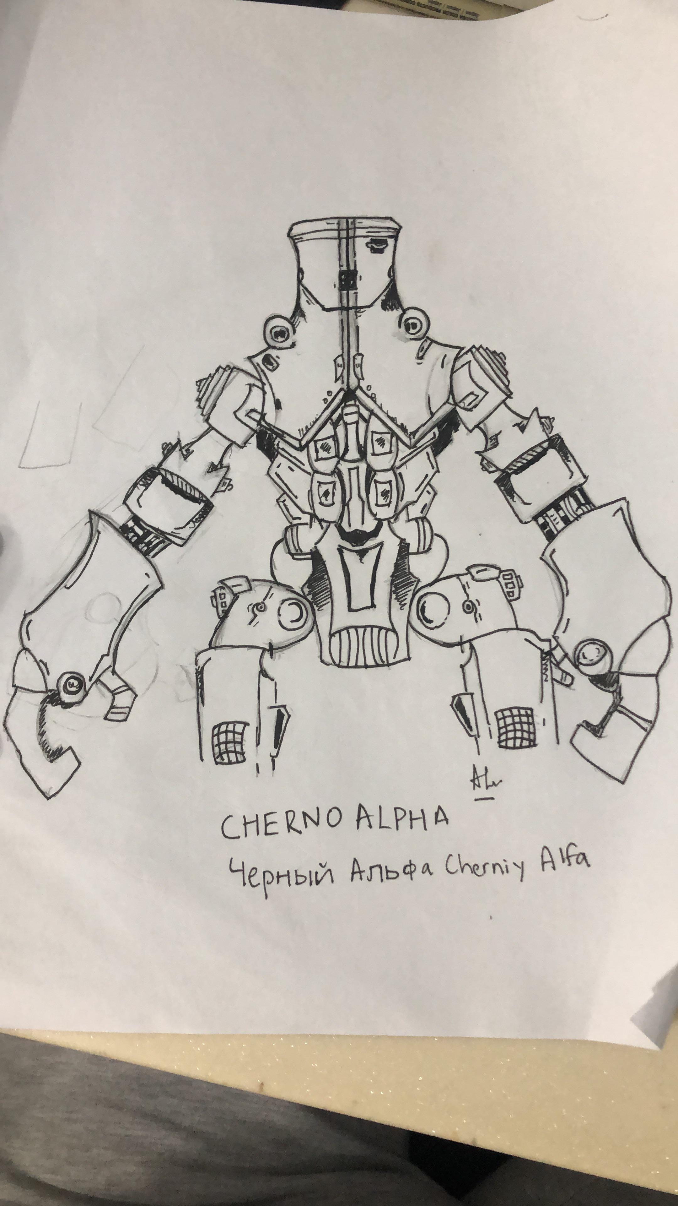 First time drawing the Cherno Alpha | Scrolller