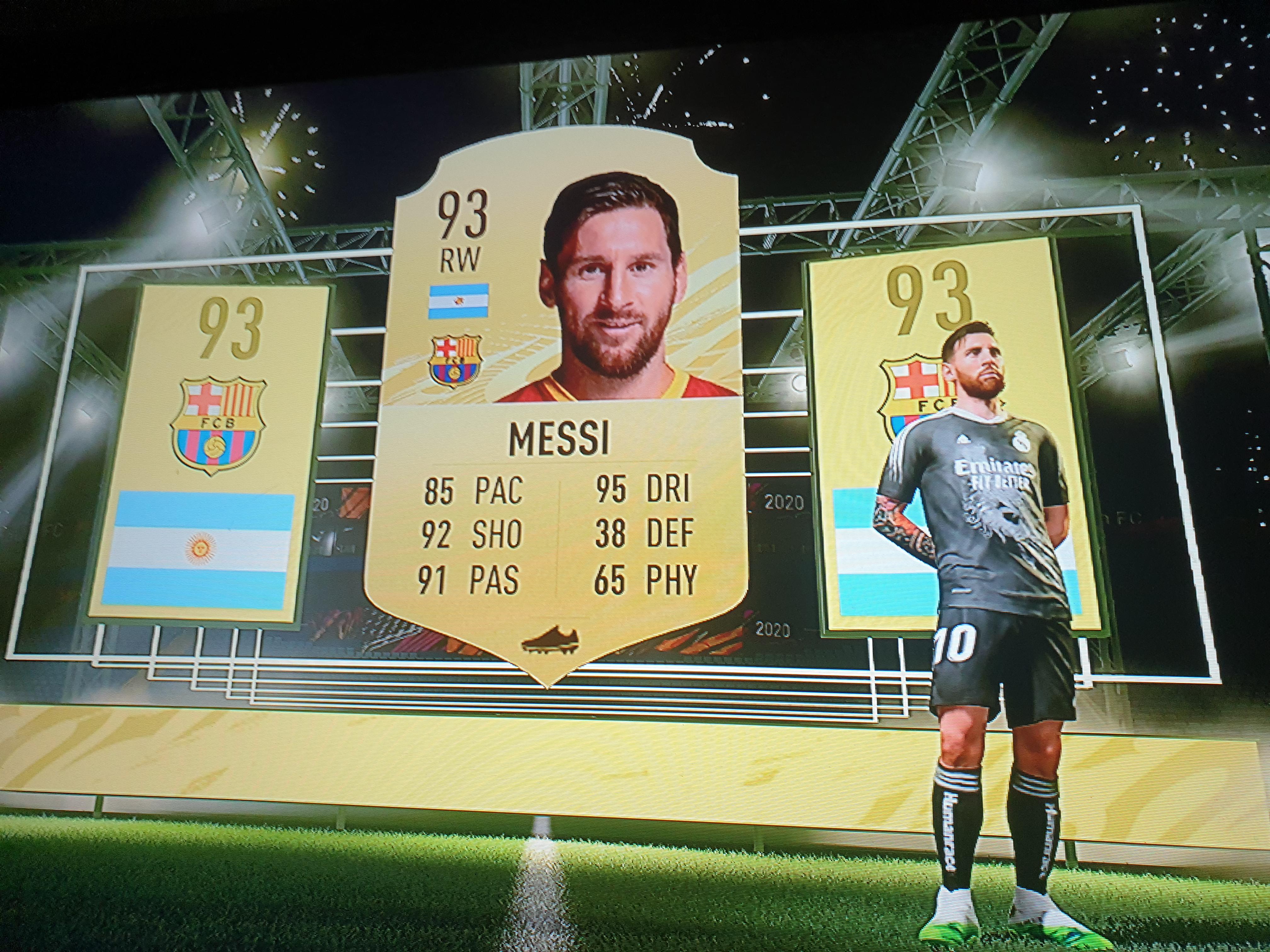 First time ive ever packed messi. Got him from the 82+ attacker | Scrolller