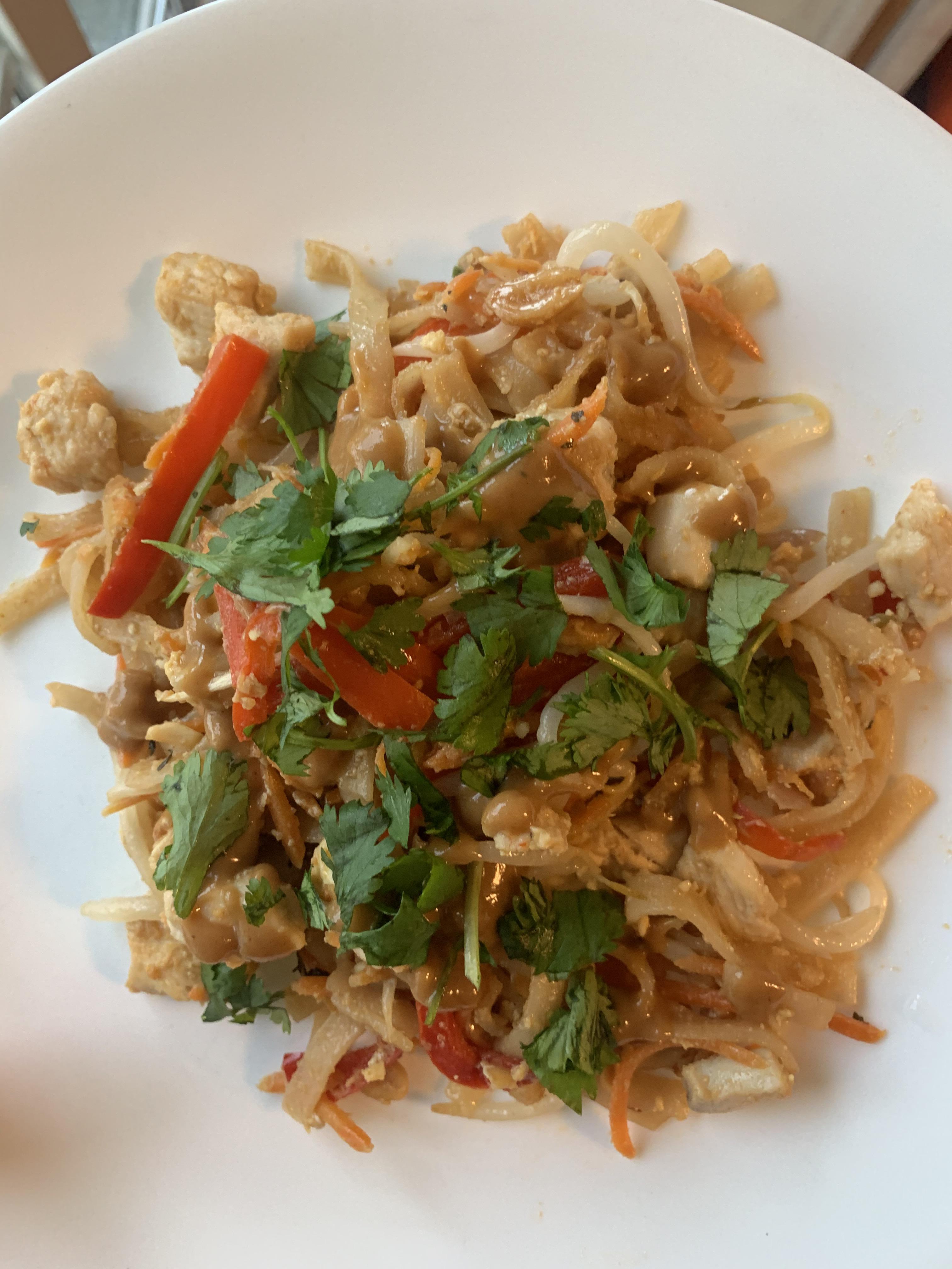 First time making chicken pad Thai! | Scrolller