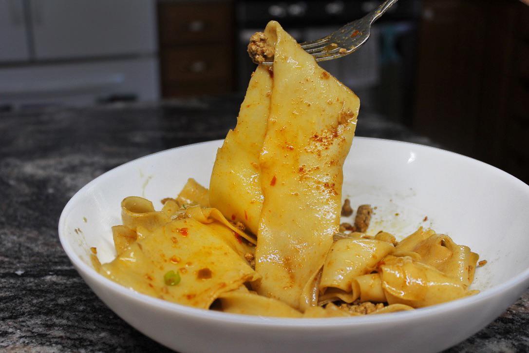 First time making hand pulled noodles! | Scrolller