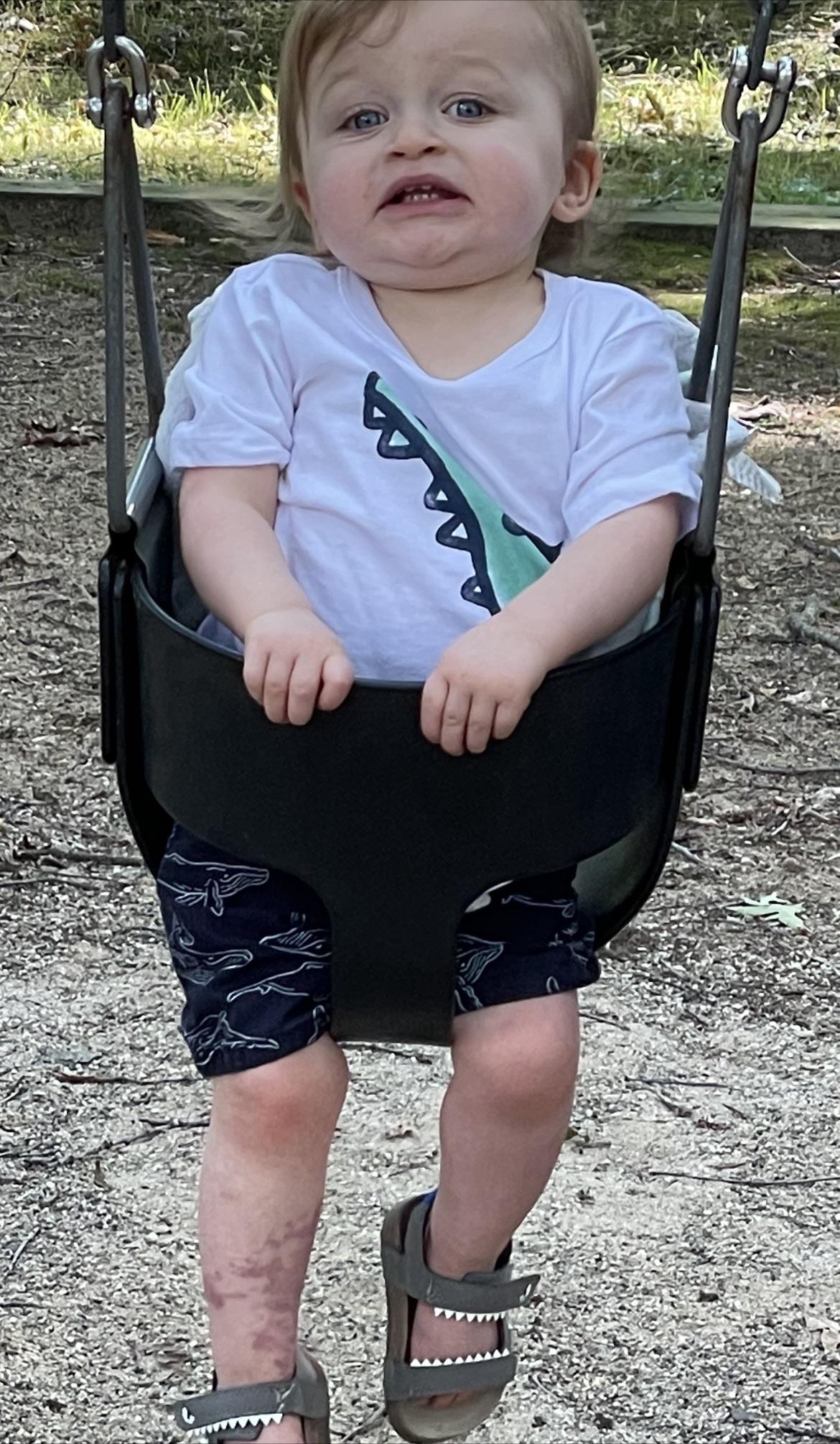 First time on a swing… | Scrolller