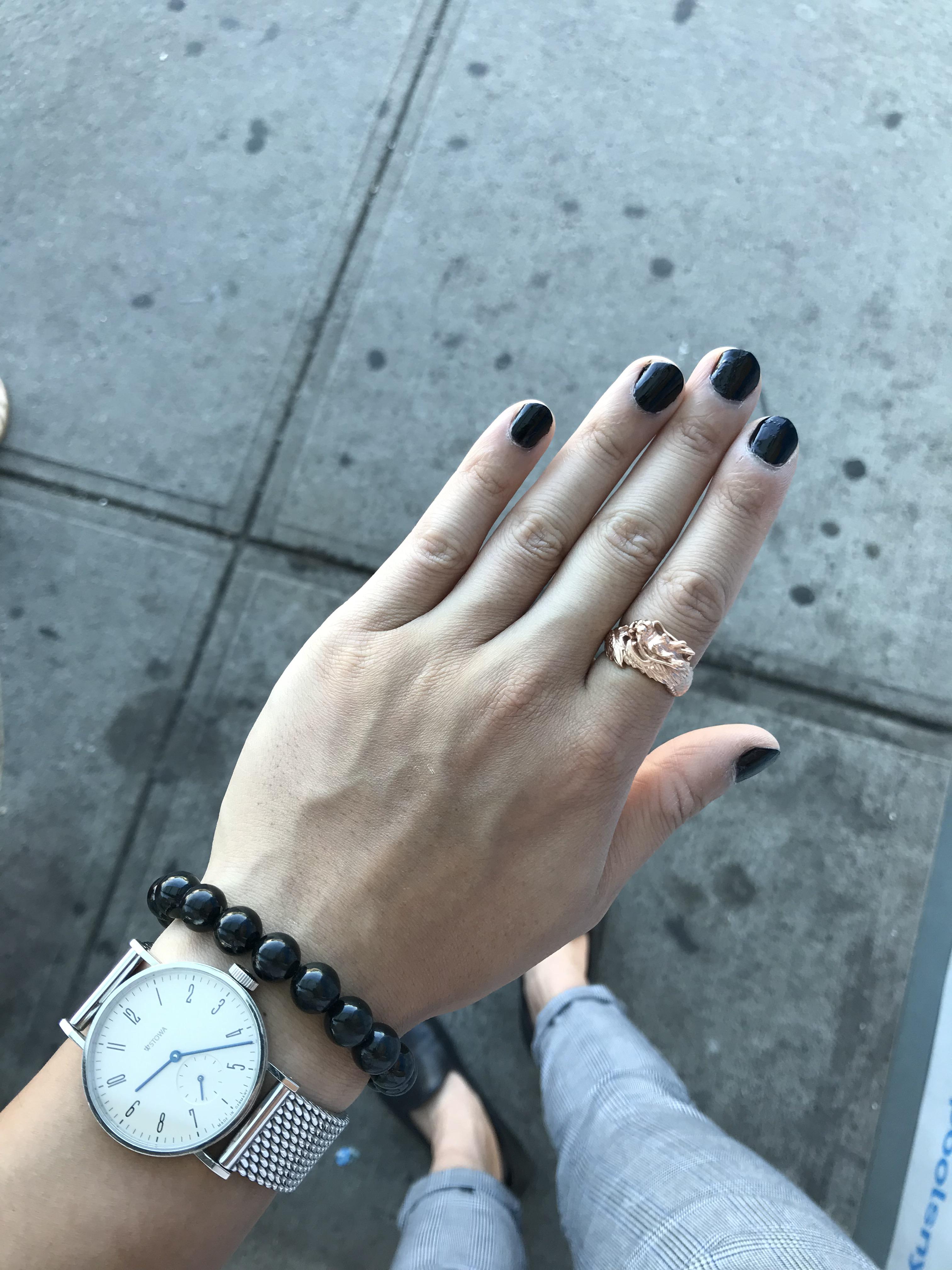 First time painting my nails :) (not counting that other time since that was for Halloween ...