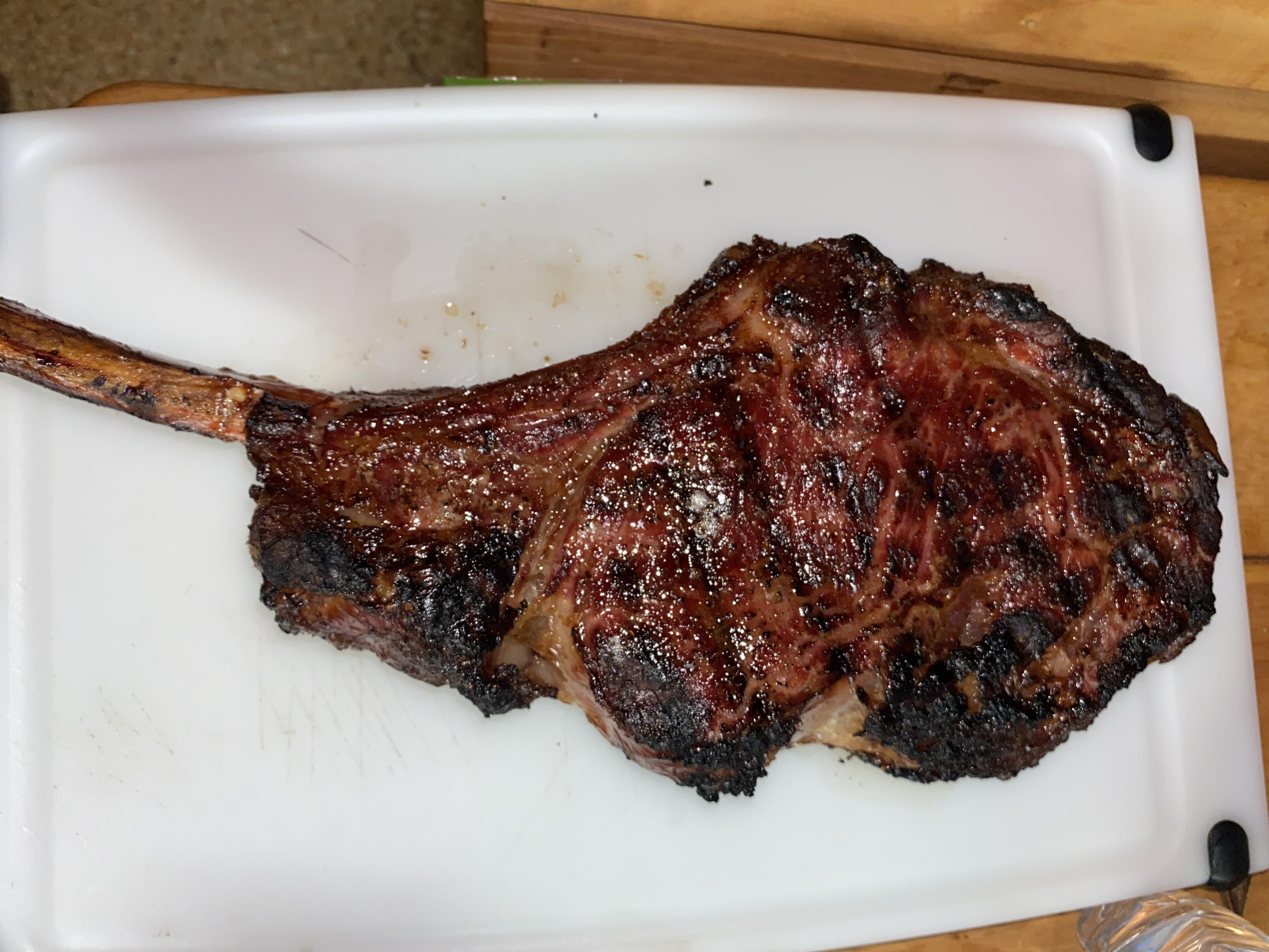 First time tomahawk on the Traeger | Scrolller