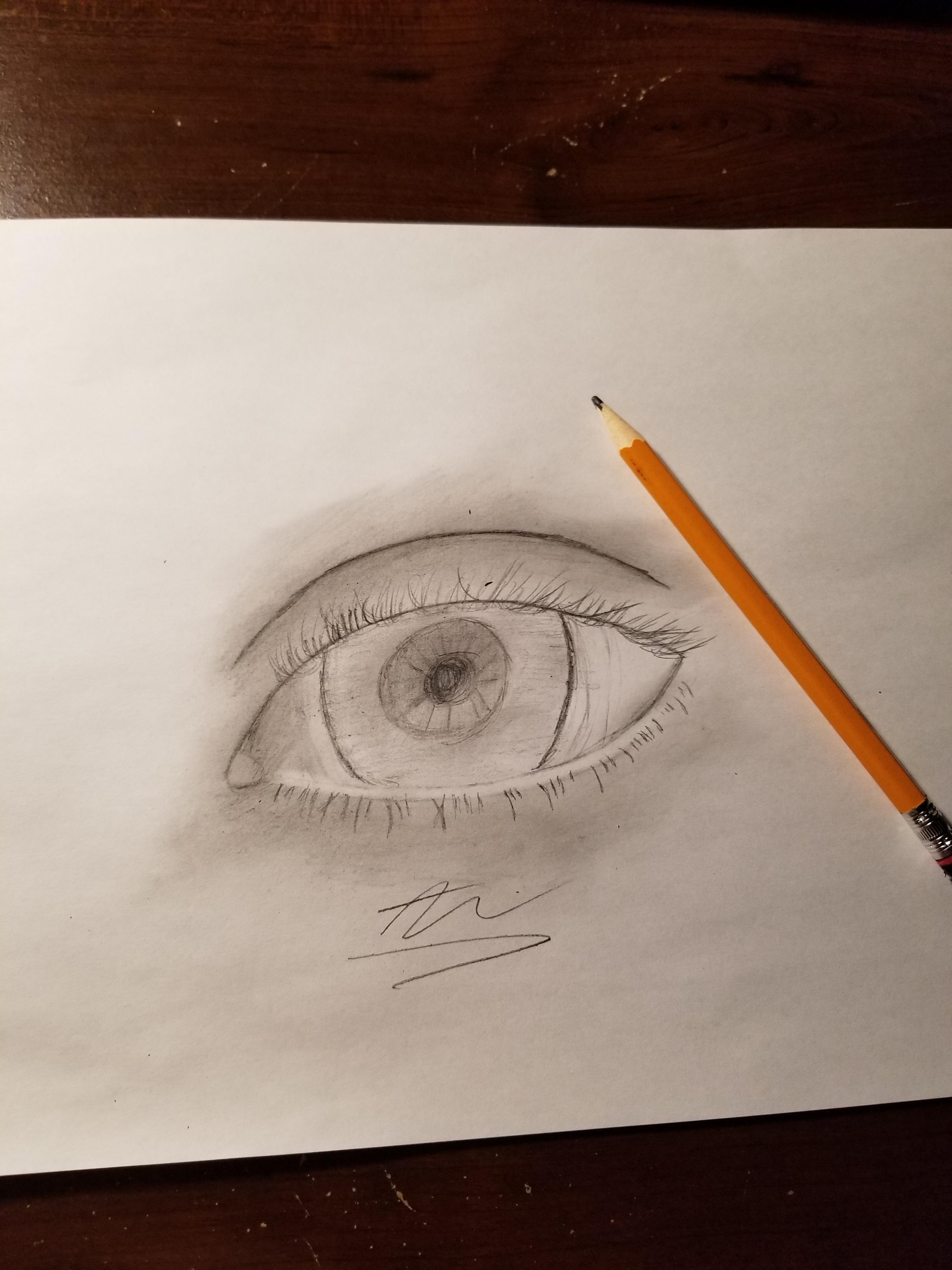 First time trying to shade and trying to draw something realistic | Scrolller