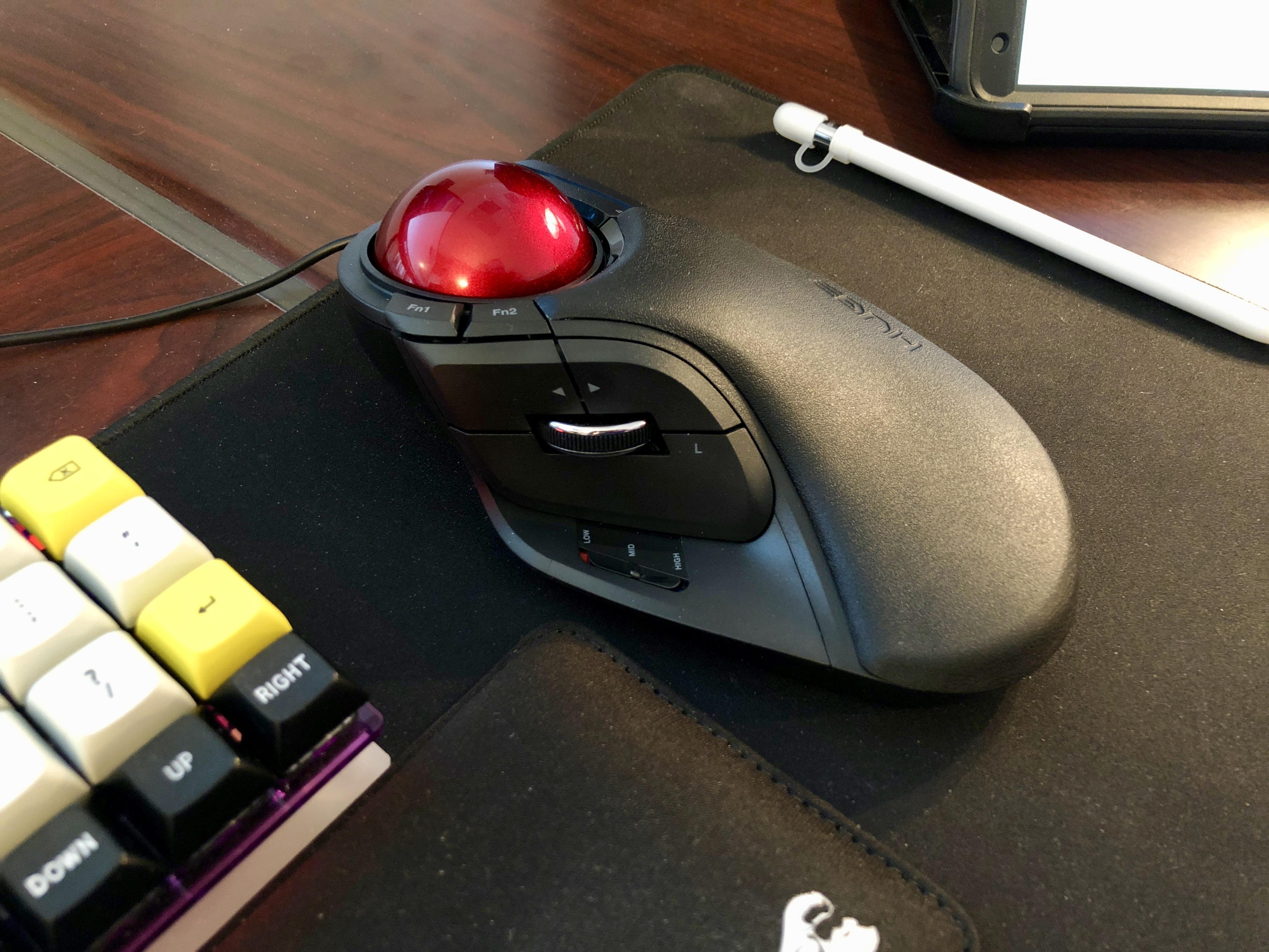 First trackball in years. ELECOM Huge Trackball: THE pointing device ...