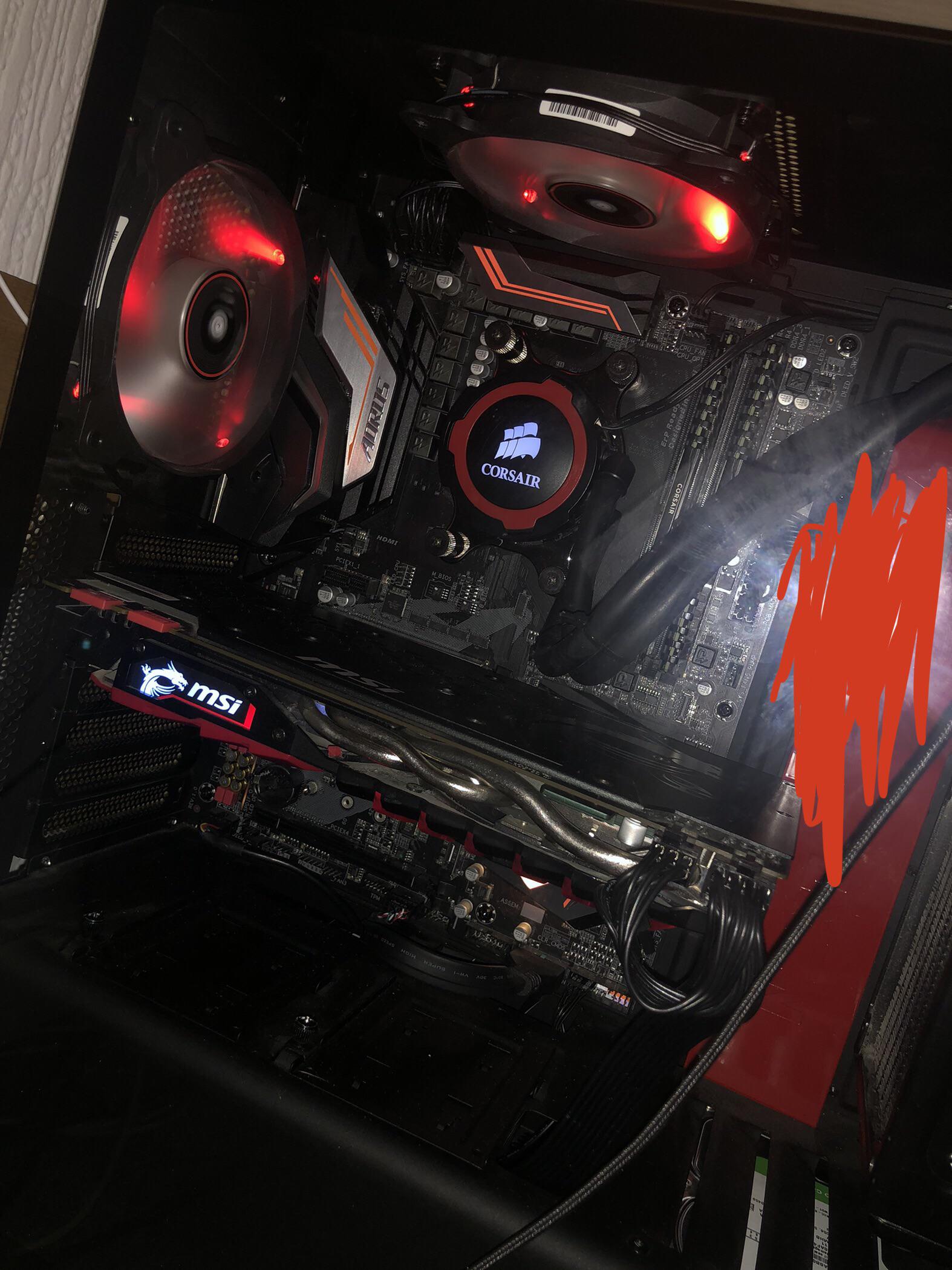 first try at cable management (ignore mouse wire in front of case) | Scrolller