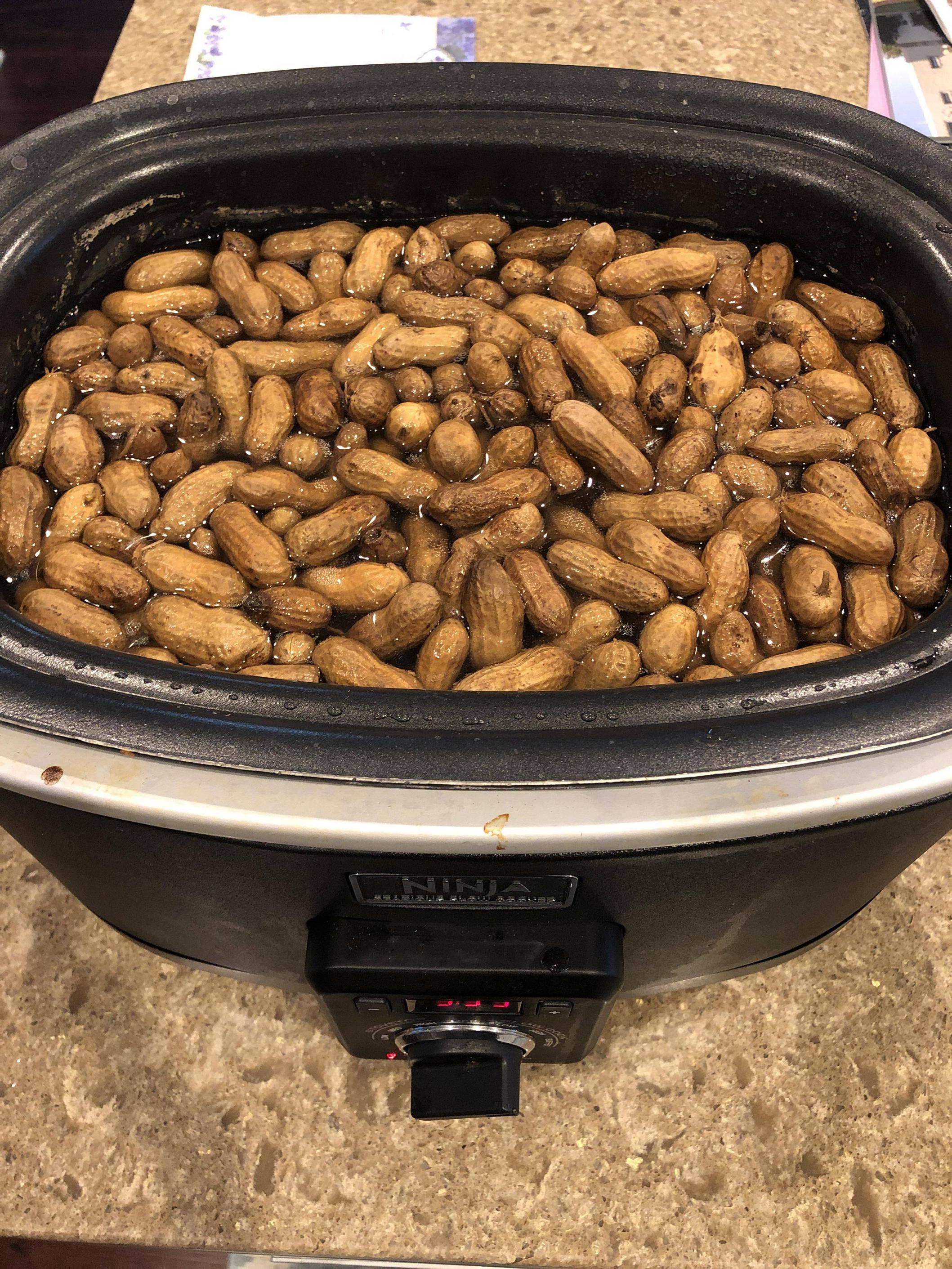 First try at crock pot boiled peanuts | Scrolller