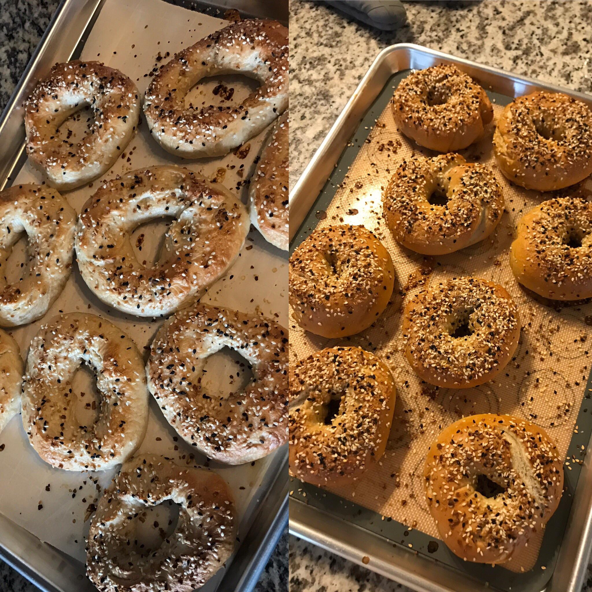 First vs second attempt at everything bagels! | Scrolller