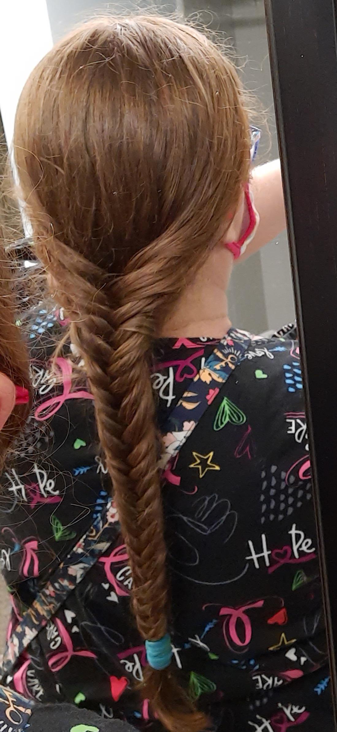 Fish tail braid my daughter did for me yesterday | Scrolller
