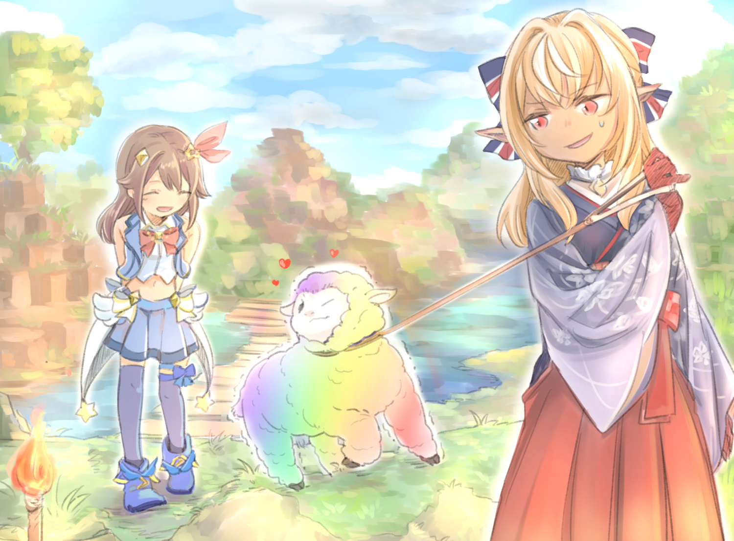 Flare, Sora and Gaming Watame | Scrolller