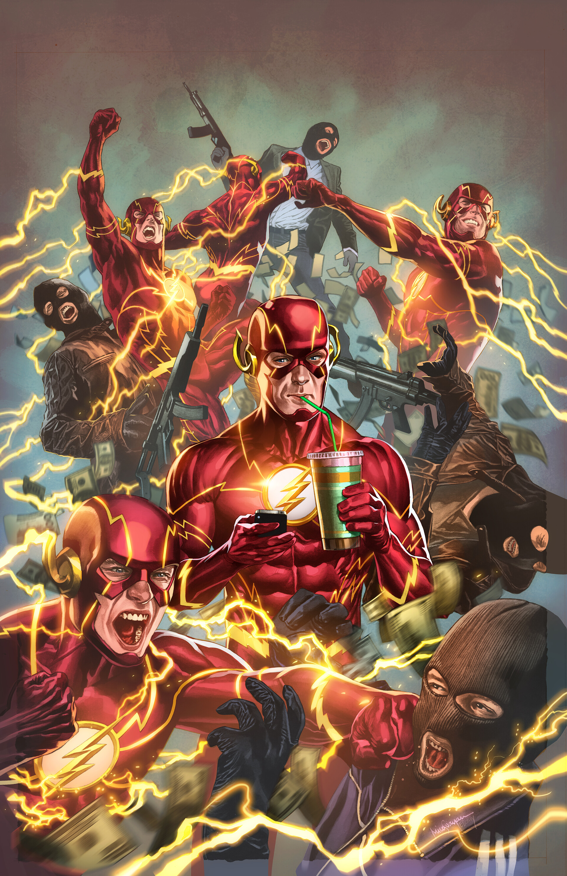 Flash #57 Variant by Mico Suayan & Elmer Santos | Scrolller