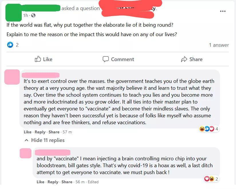 Flat earthers at it again | Scrolller