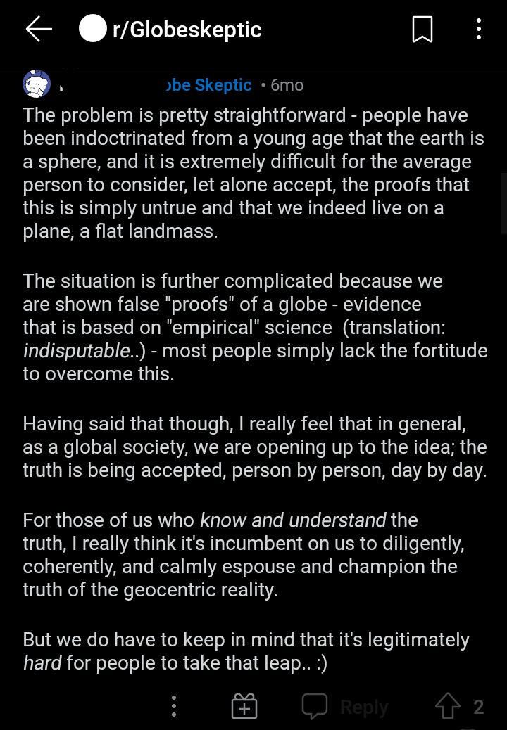 Flat earthers at it again... | Scrolller