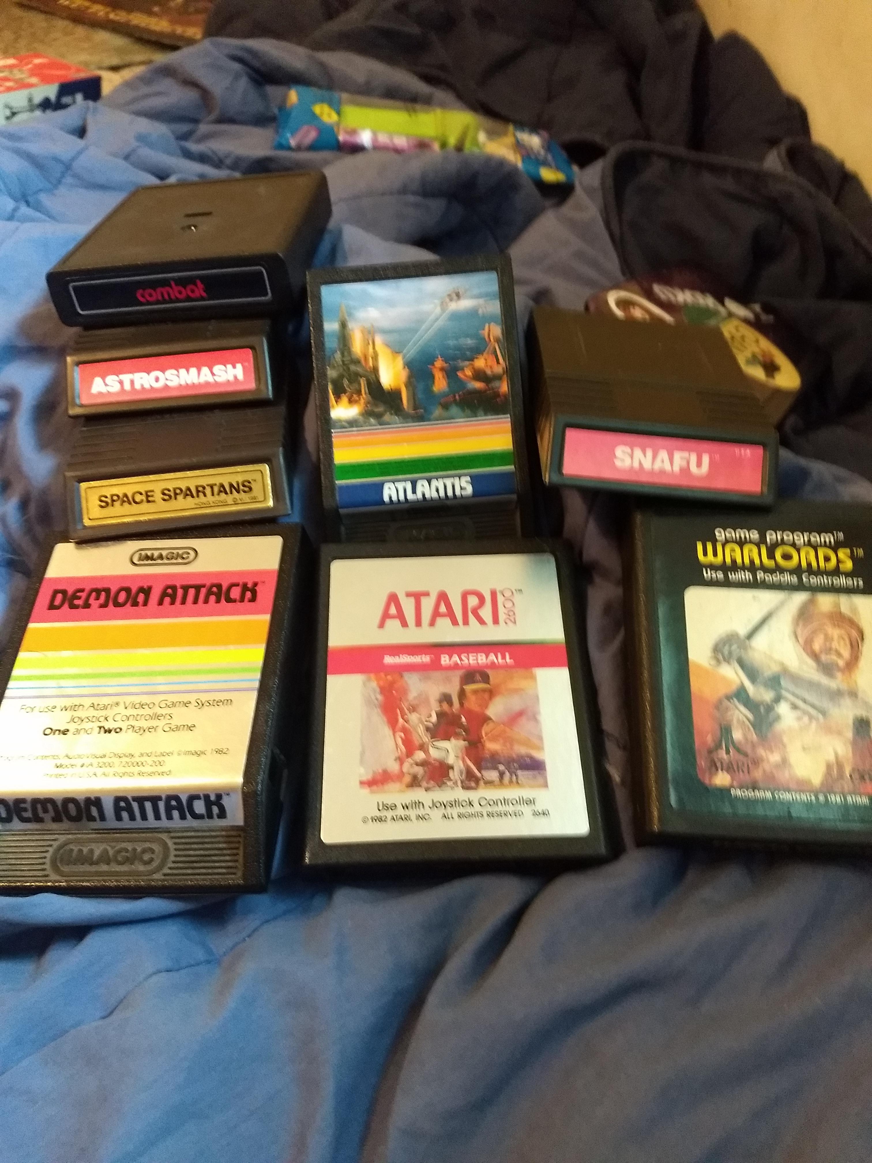 (flea market log 1) all the Atari games I just got | Scrolller