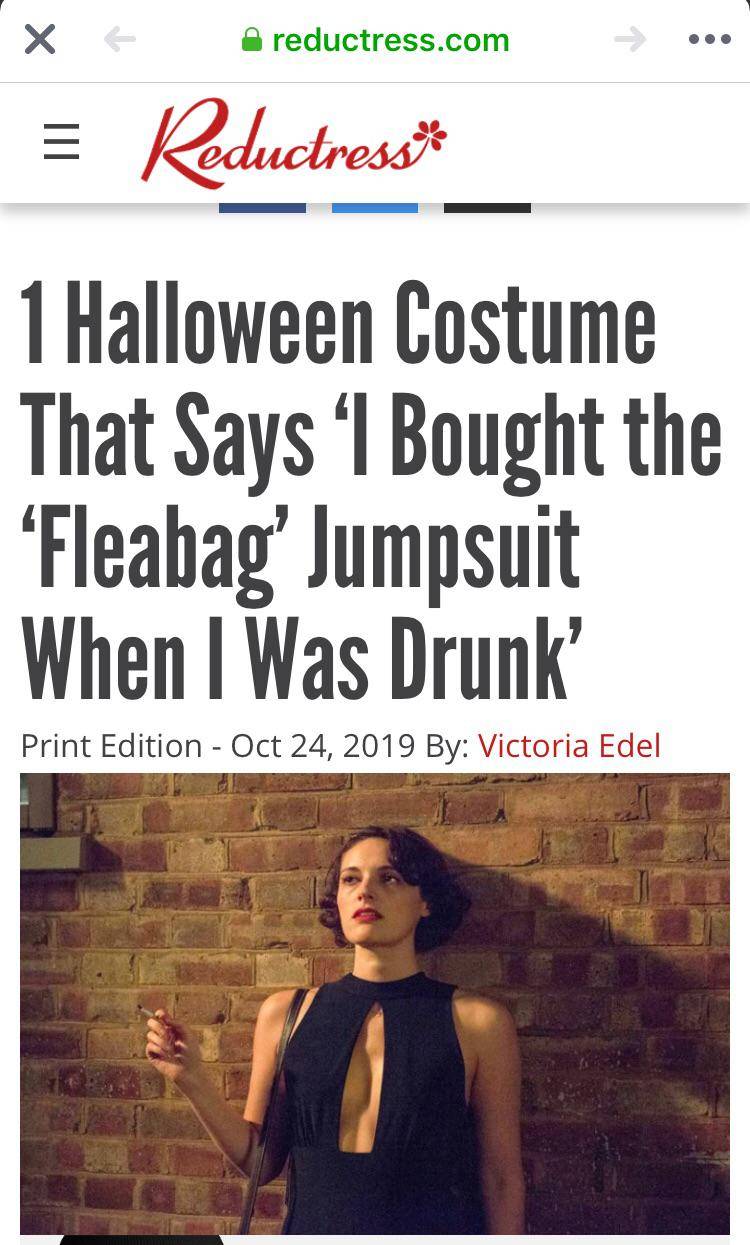 Fleabag article tease on Reductress | Scrolller