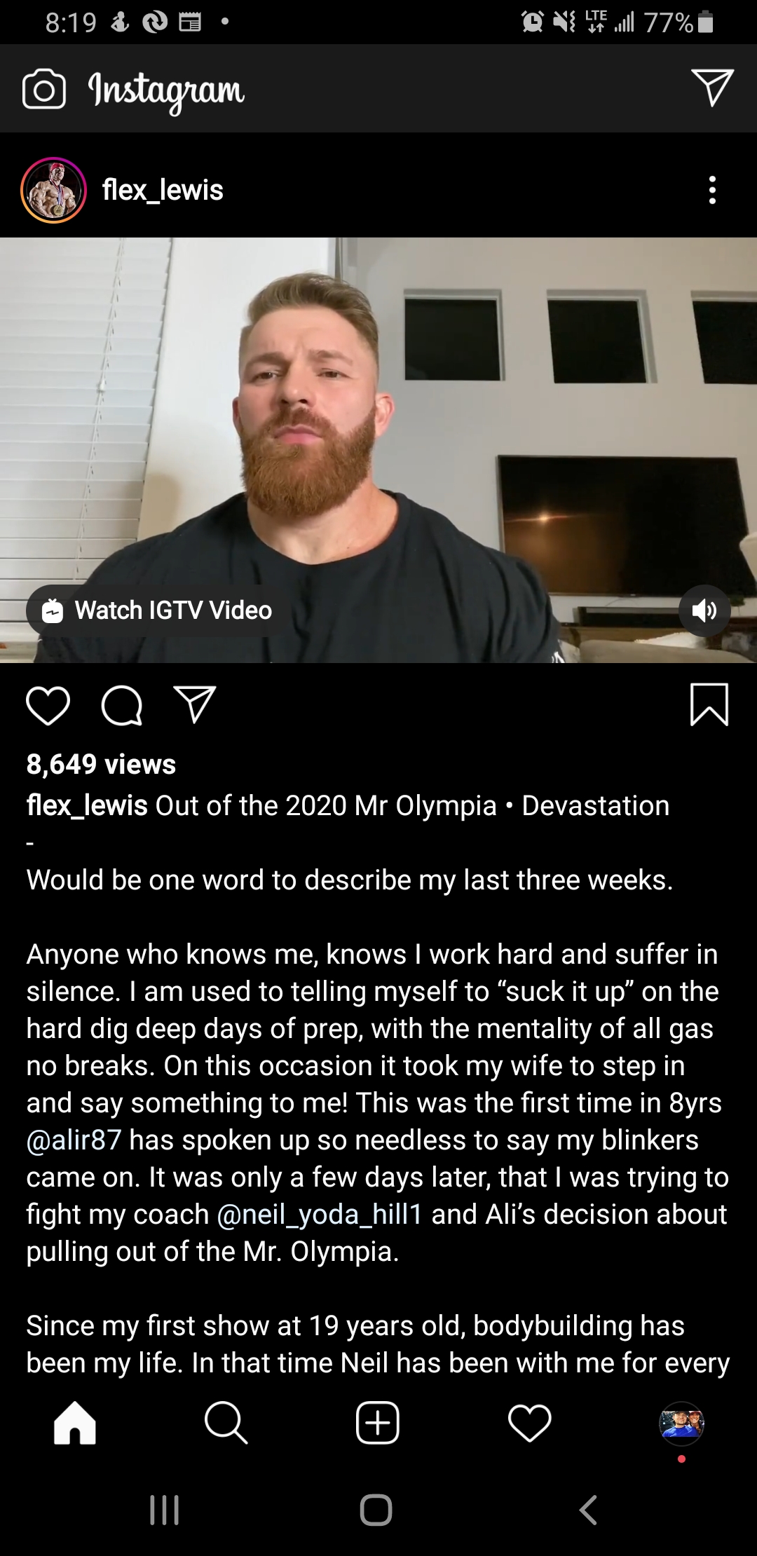 Flex Lewis announces hes dropping from the olympia! | Scrolller