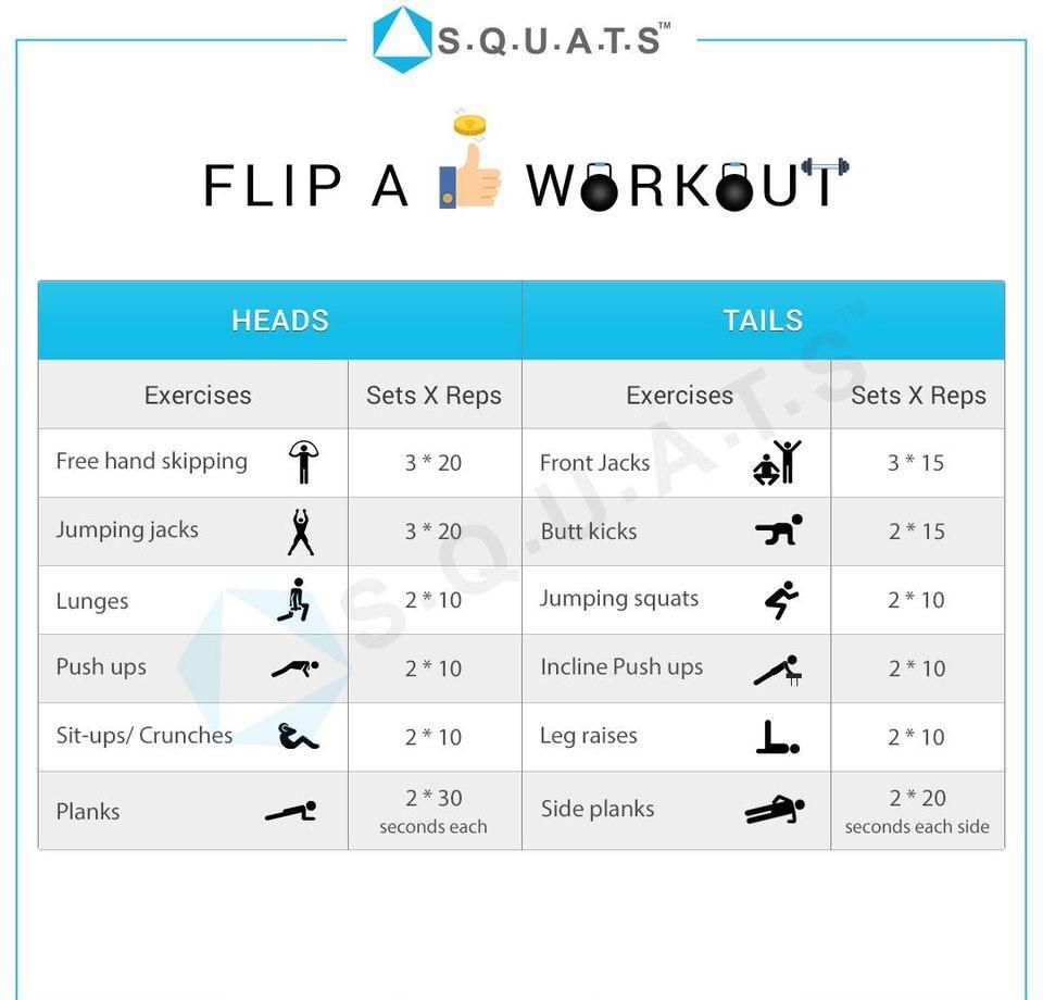 Flip A Coin Workout | Scrolller
