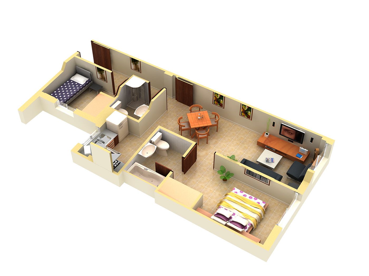 Floor plan design for small family | Scrolller