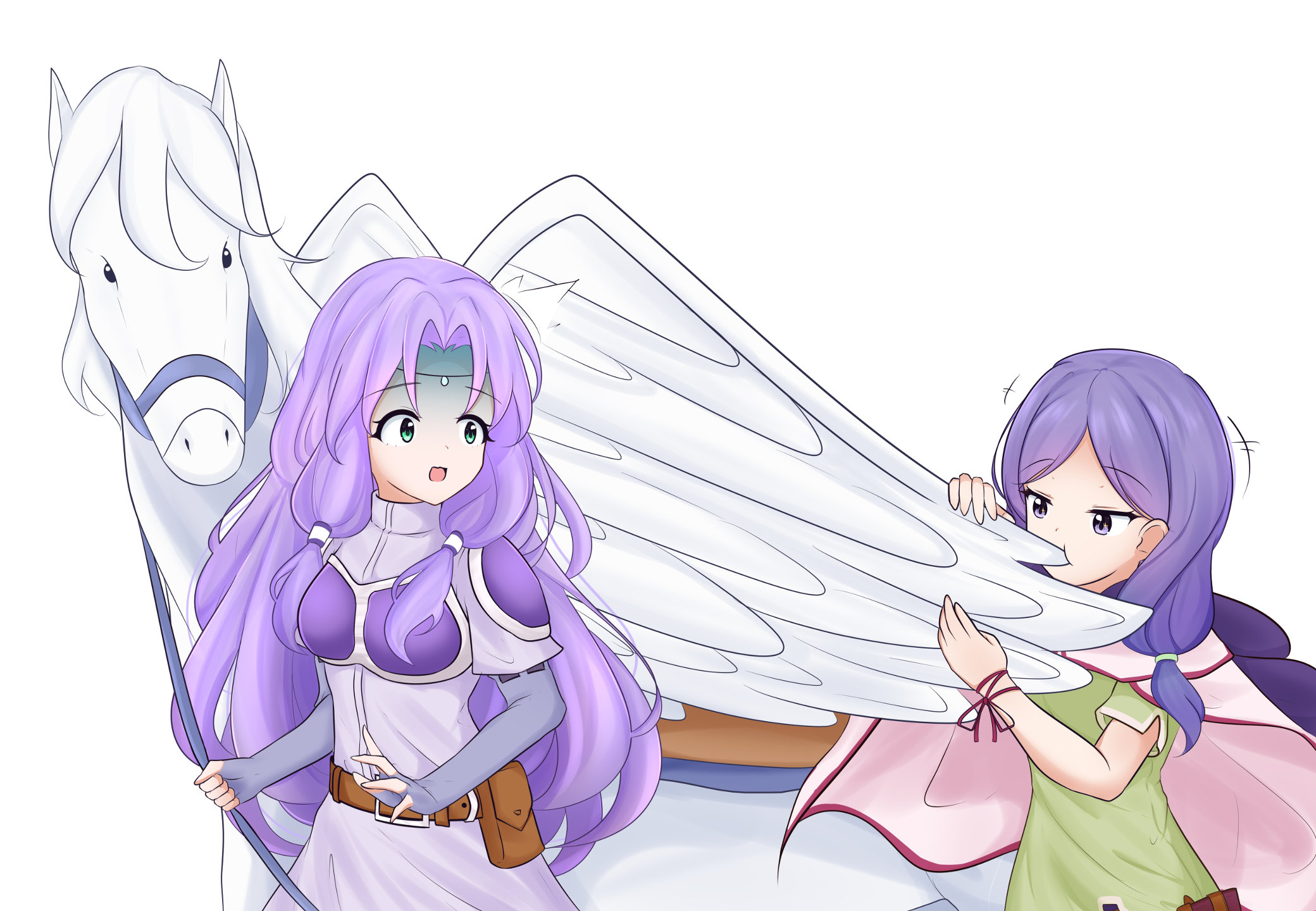 Florina meeting Ilyana, with predictable results (commission by ShovelKun on SketchMob) | Scrolller
