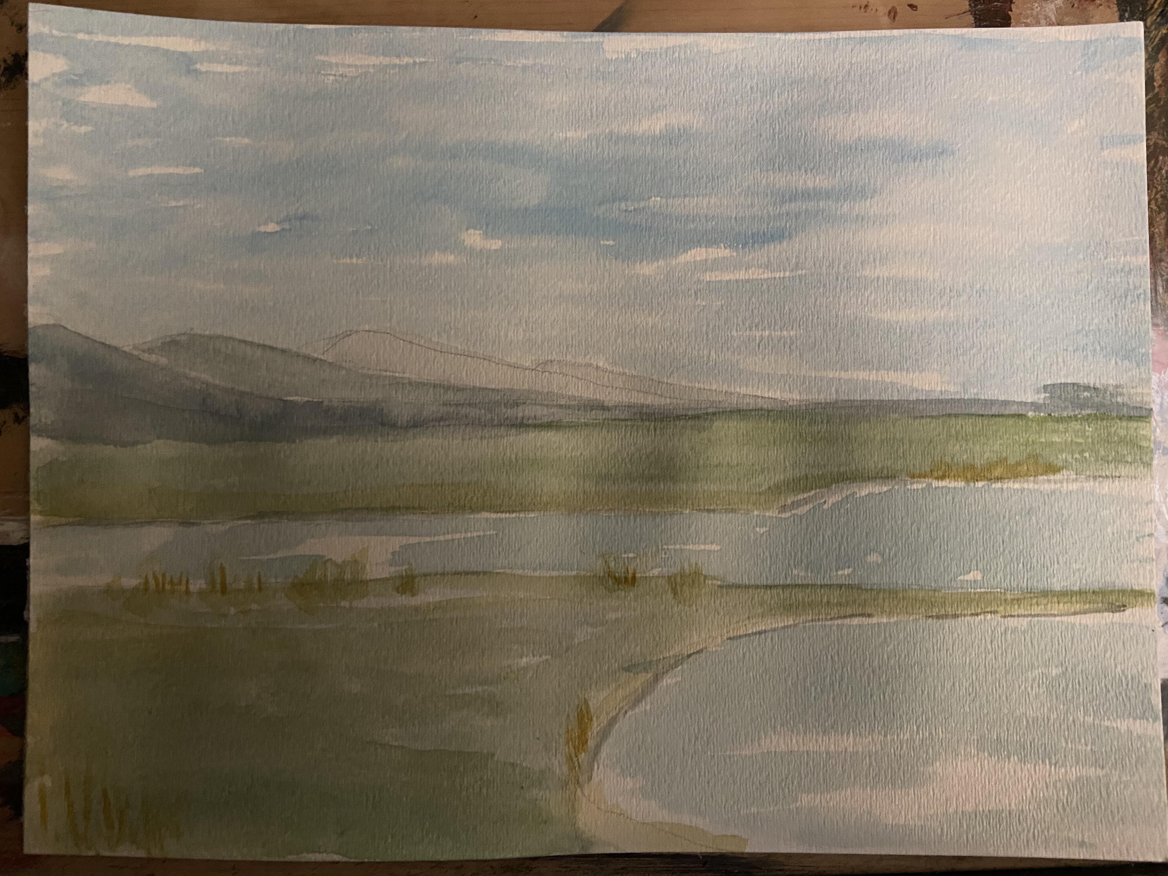 Flow, watercolour, me, 2020 | Scrolller