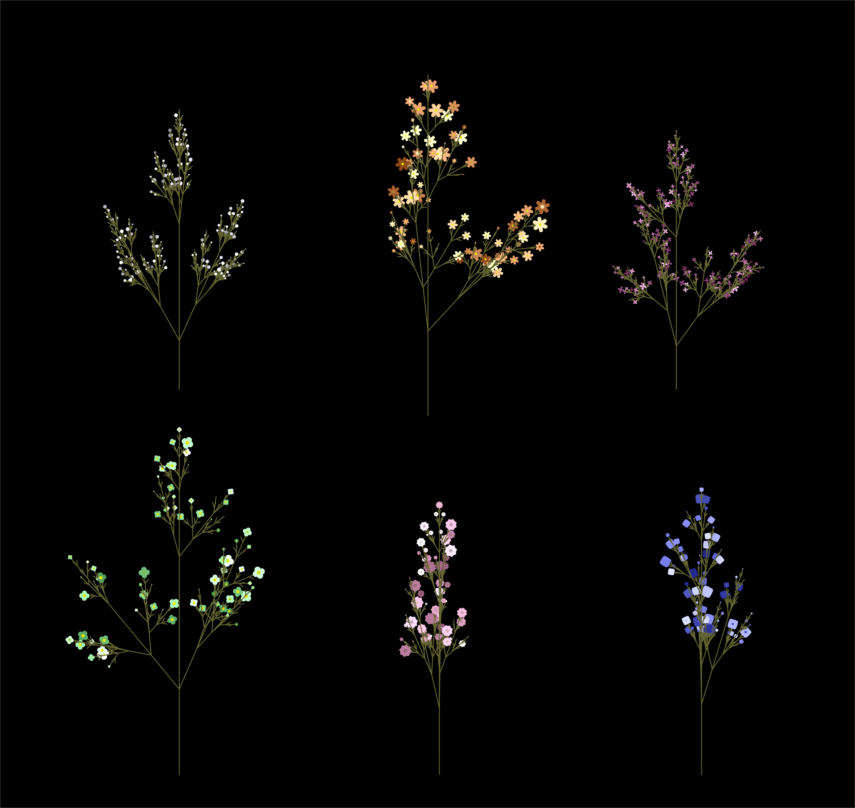 Flower Generator - WIP (p5.js) | Scrolller
