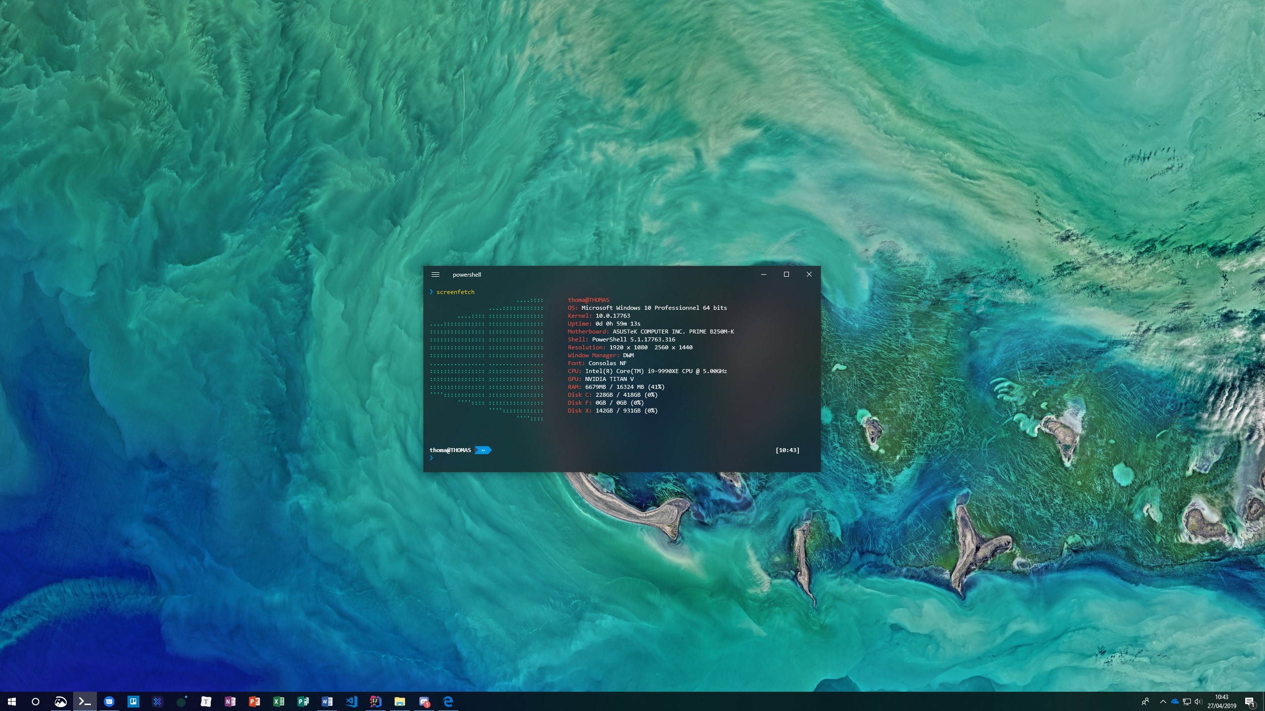 Fluent Terminal Powershell Theme on Windows 10 | Scrolller
