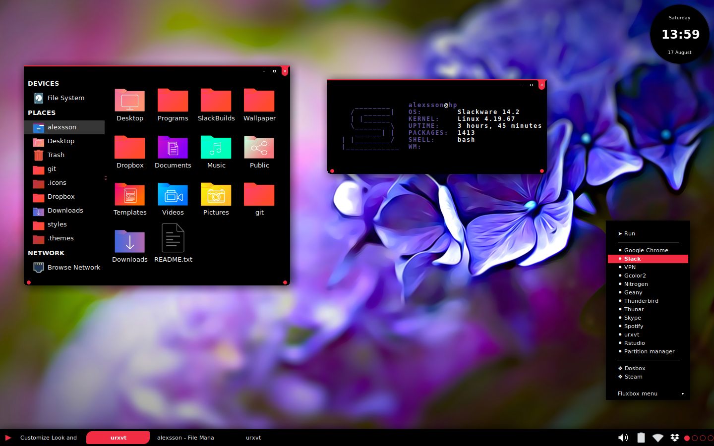 [Fluxbox] Blossom theme | Scrolller