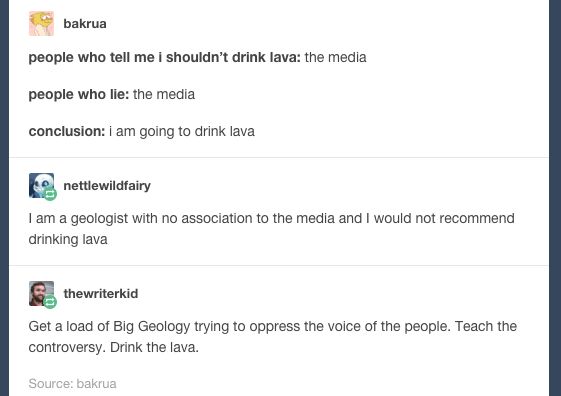 Drink the lava | Scrolller