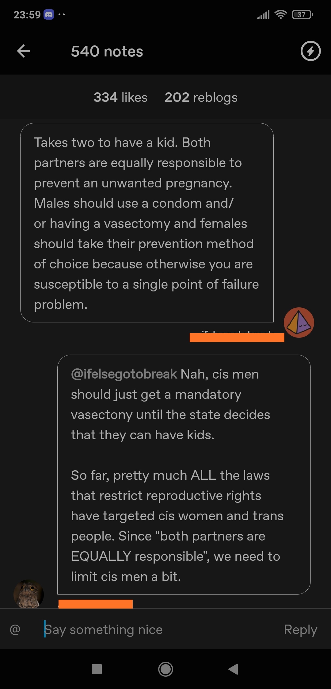 Forced vasectomies to "limit" cis men | Scrolller