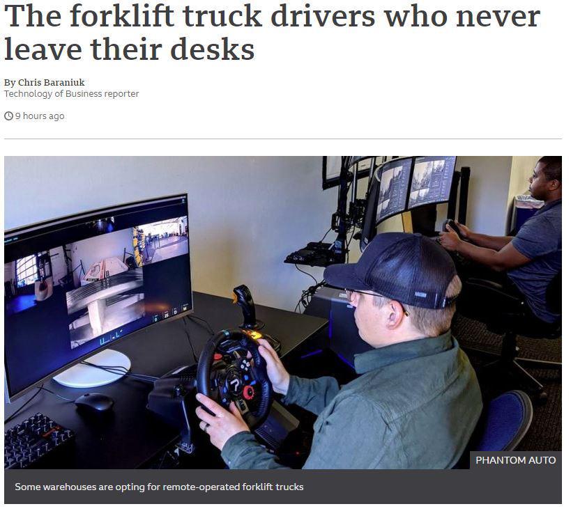 Forklift truck drivers sim set-up! | Scrolller