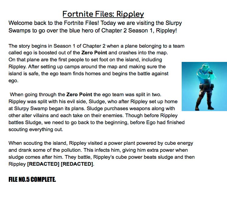 Fortnite Files NO.5: Rippley (5/10) | Scrolller