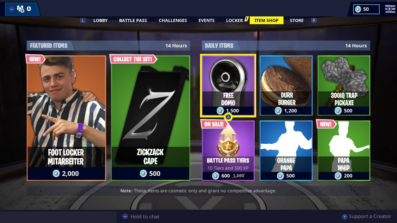 Fortnite Season 10 Item Shop Leak! | Scrolller