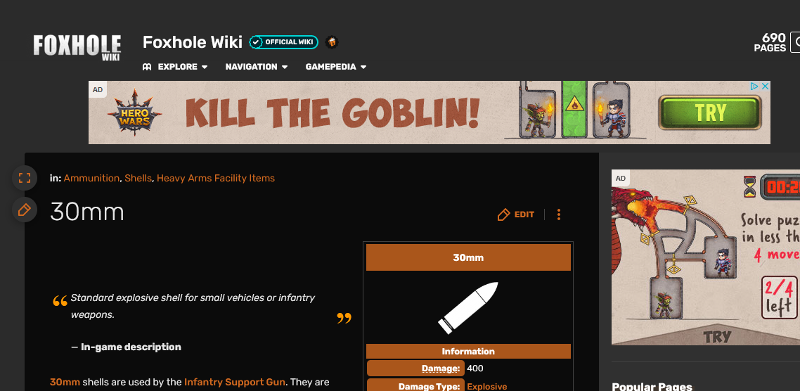foxhole wiki has warden bias | Scrolller
